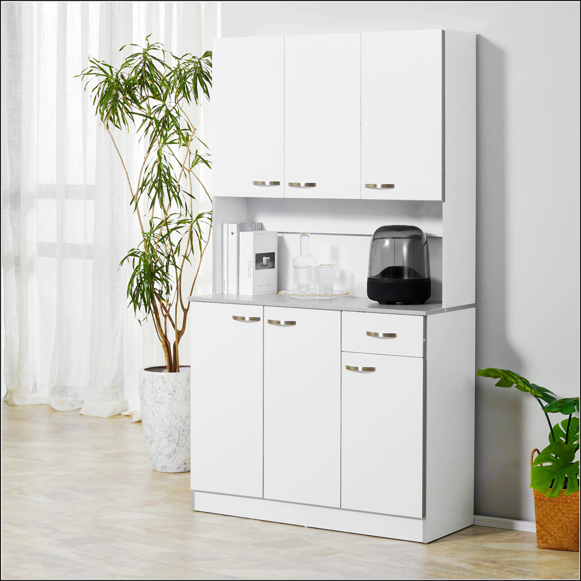 Ebern Designs 71" Modern Freestanding Kitchen Buffet Hutch With Server ...