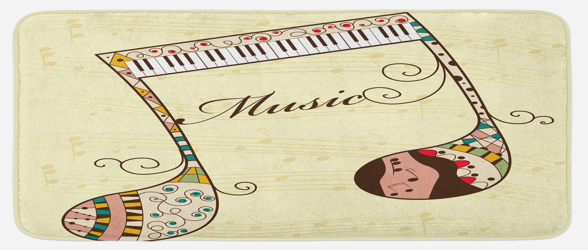 East Urban Home Music Kitchen Mat | Wayfair