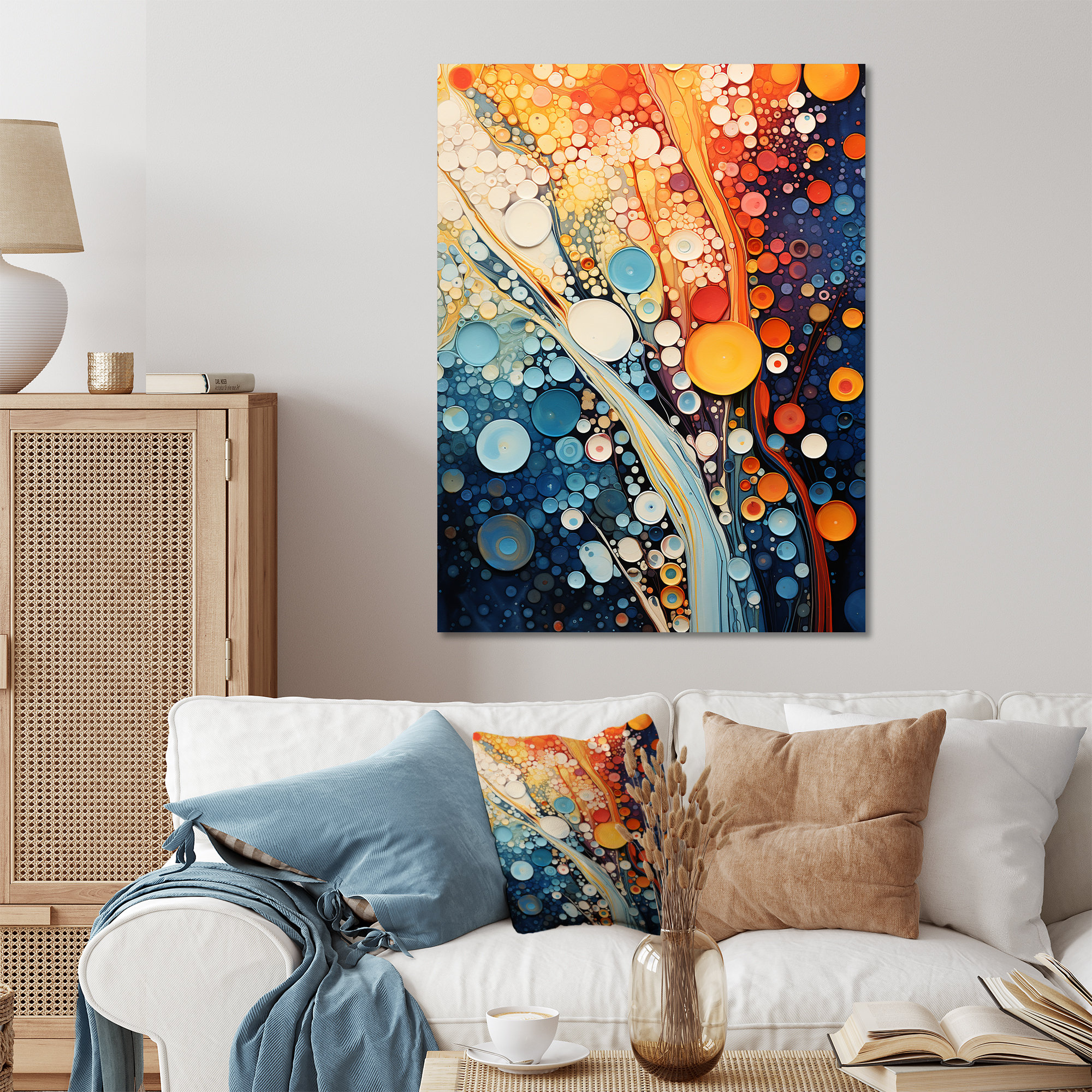 Ivy Bronx Colorful Ink River Microscopic Fantasia 1 - Abstract Shapes ...