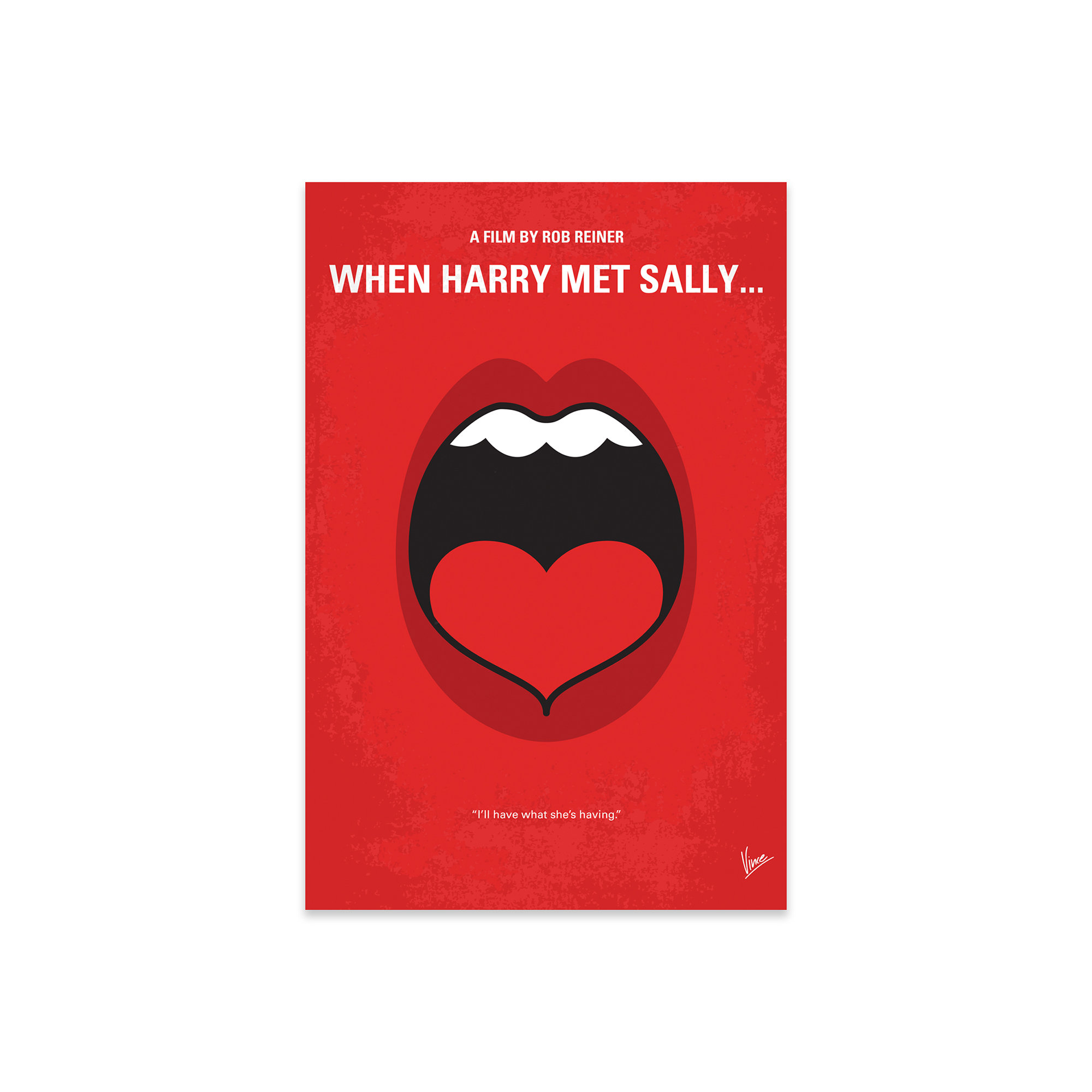 iCanvas When Harry Met Sally Minimal Movie Poster by Chungkong - No ...