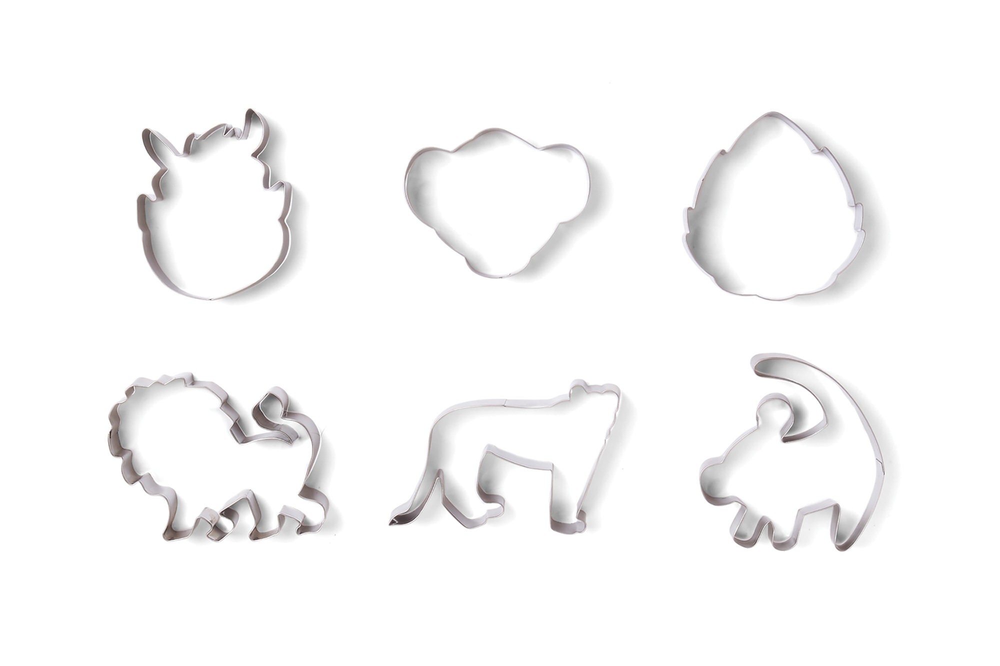 Fox Run Brands 6 Piece Non-Stick King of the Savanna Cookie Cutter Set ...