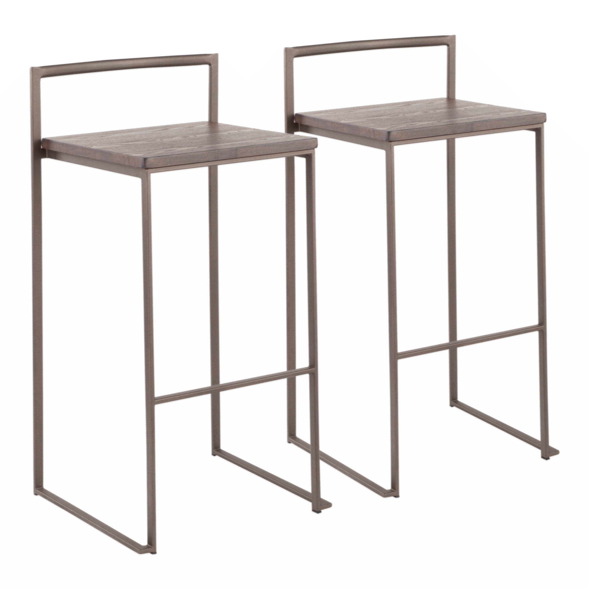 17 Stories Granli Stackable Counter Stool Dining Chair - 2 pieces | Wayfair