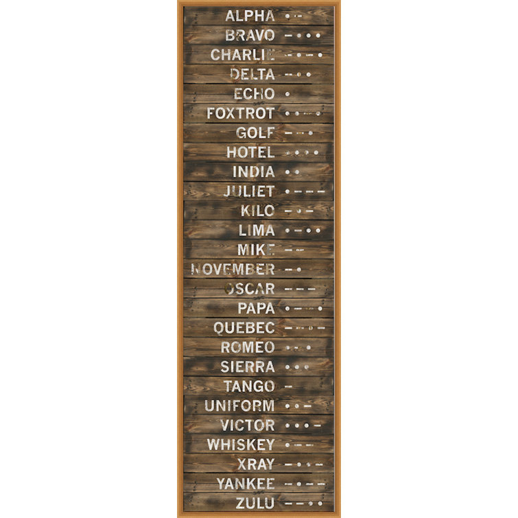 Wendover Art Group Morse Code Framed On Paper Print | Wayfair