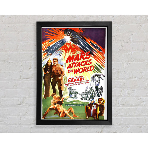 Bright Star Mars Attacks World Poster 1 - Single Picture Frame Art ...
