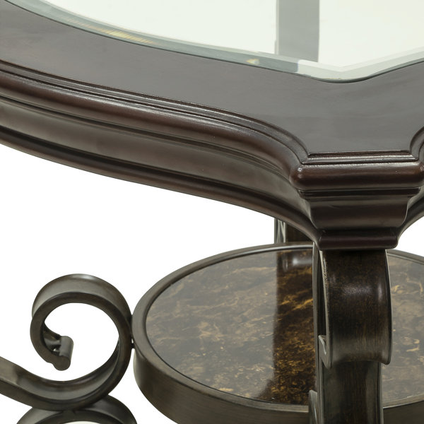 Astoria Grand Reo Floor Shelf End Table with Storage | Wayfair