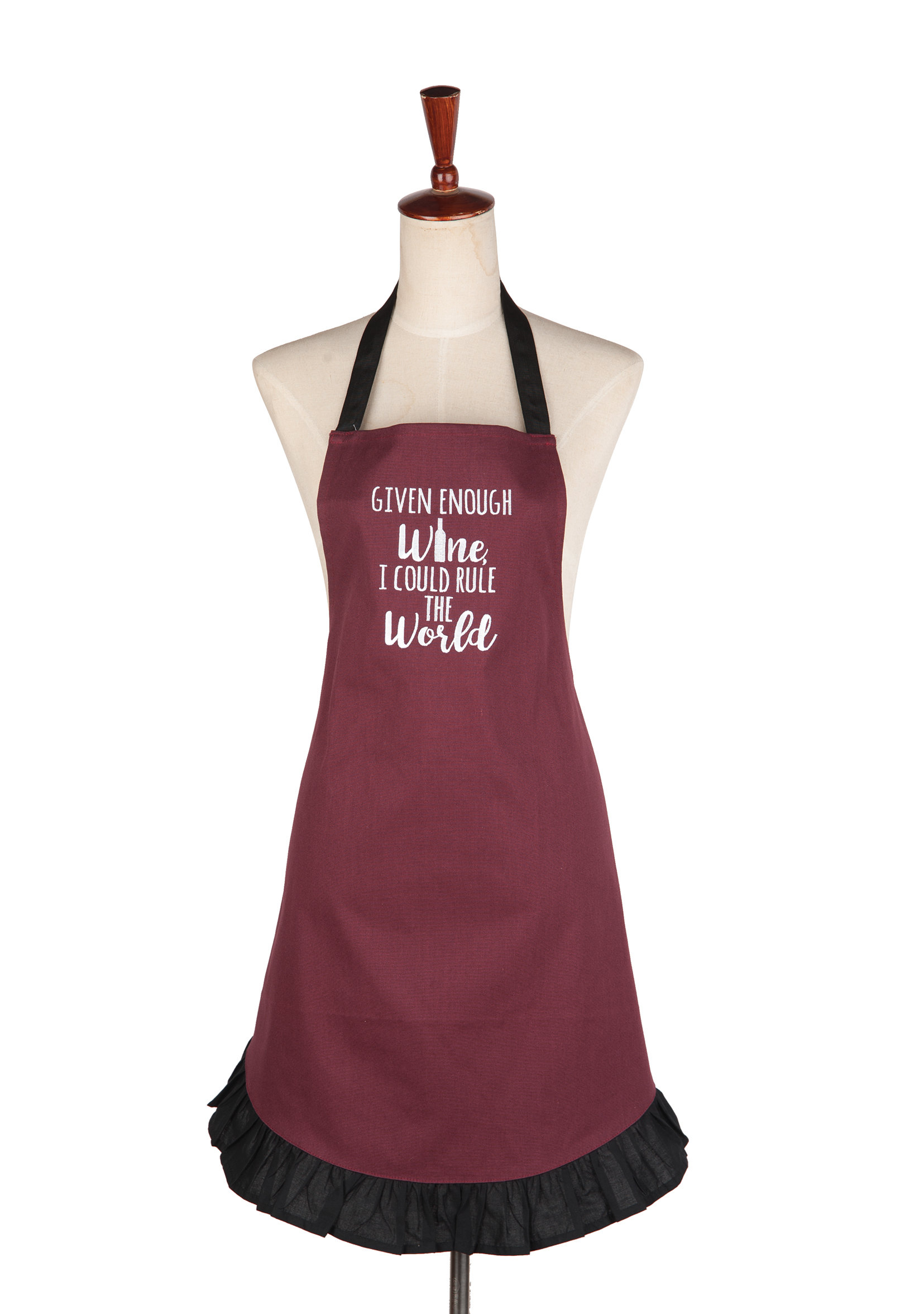 Ebern Designs Solid Cotton Bib Apron | Wayfair