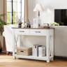 Gracie Oaks Farmhouse Console Table for Entryway – Narrow Rustic ...