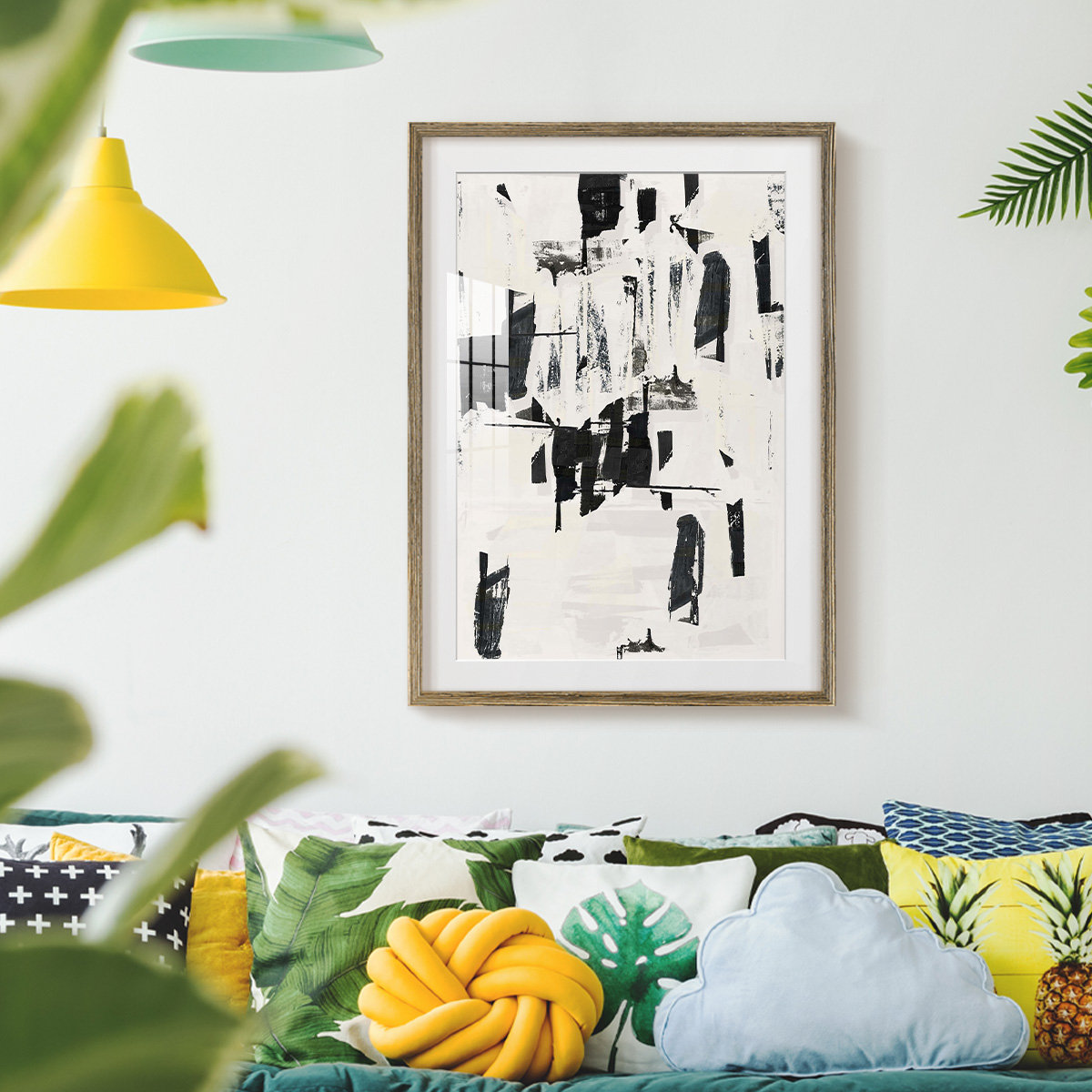 Wrought Studio™ Tiles And Texture Abstract Angles V Framed Print | Wayfair