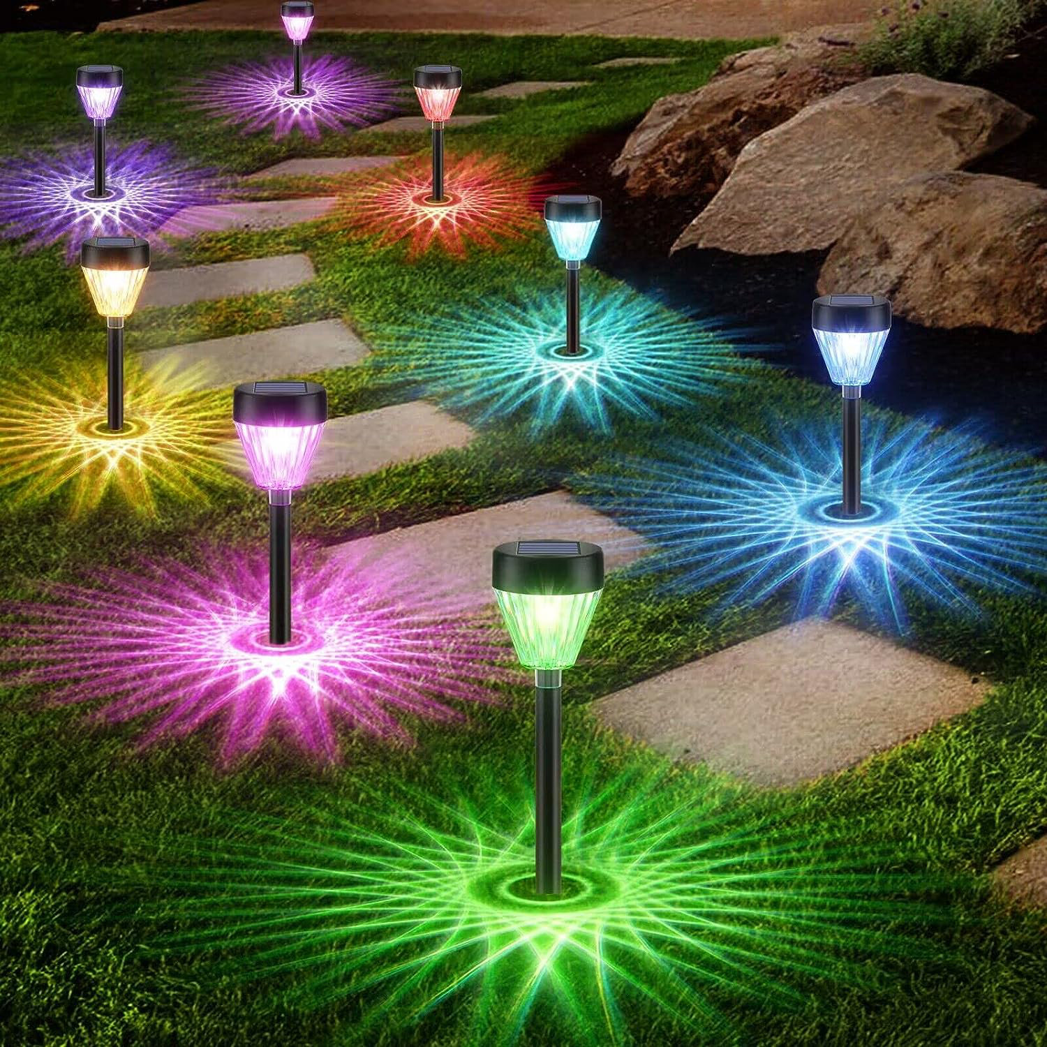 The Holiday Aisle® Solar LED Luminary & Pathway Lights | Wayfair