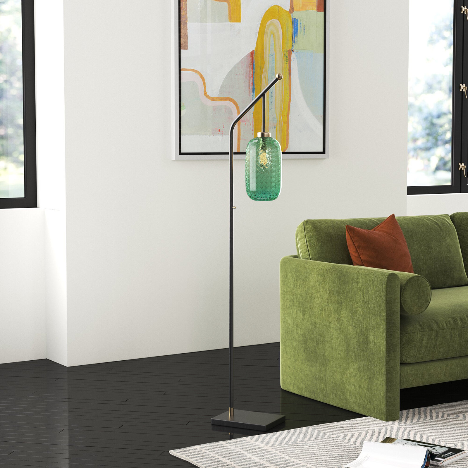 Willa Arlo™ Interiors Ratley 64" Arched/Arc Floor Lamp & Reviews ...
