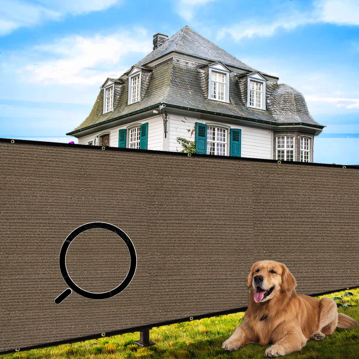 Artpuch Atrpuch Heavy Duty PLUS Fence Privacy Screen Cover Windscreen ...