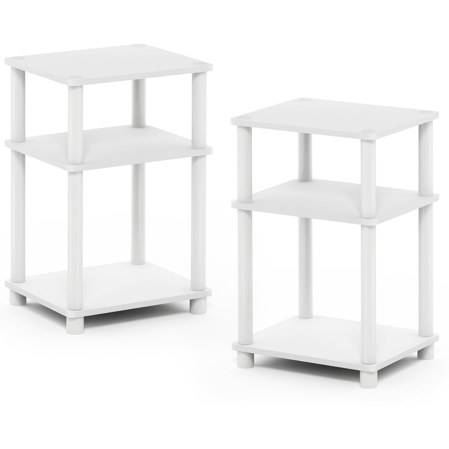 Latitude Run® Side Table with Plastic Poles,Set of 2 | Wayfair