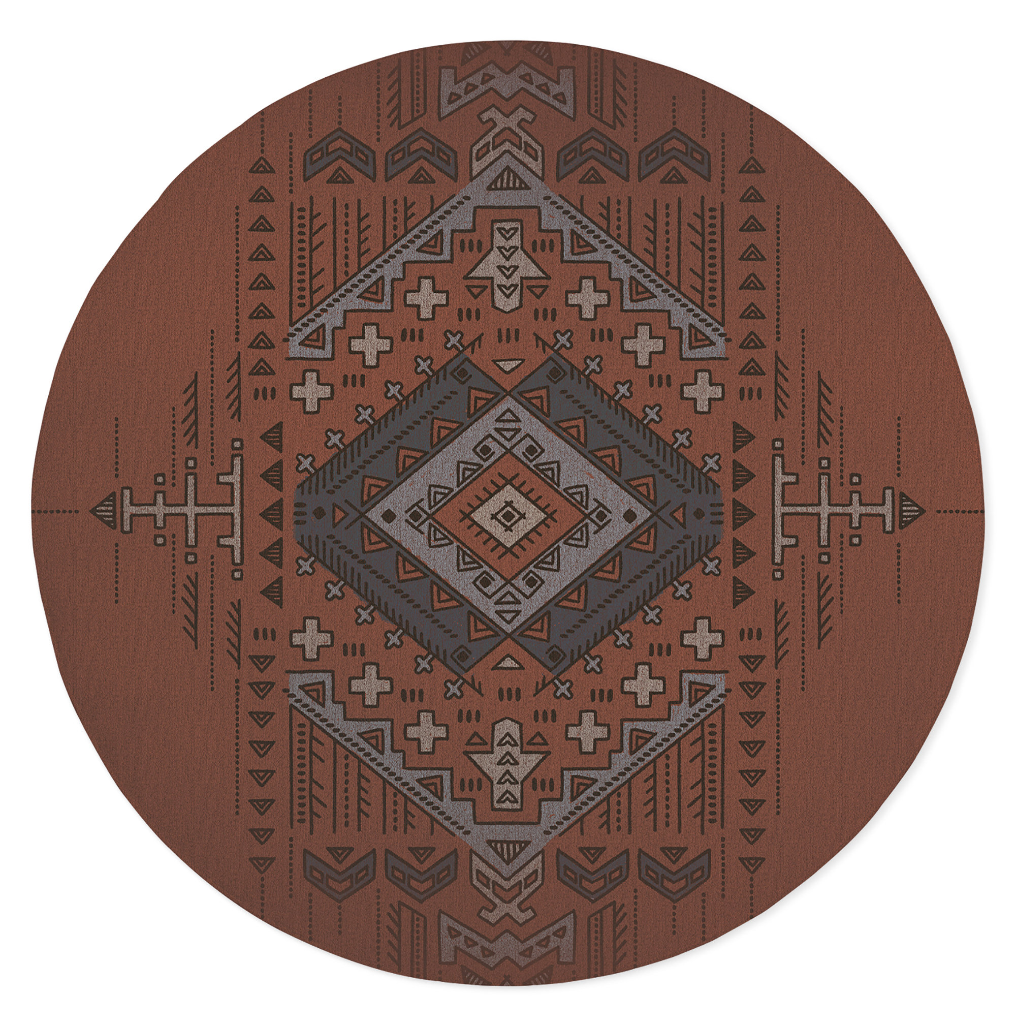 KAVKA DESIGNS Zina Straight Round Chair Mat - Wayfair Canada
