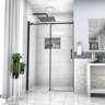 LOONGFIELD Shower Door 48" W X 76"H Single Sliding Bypass Shower ...