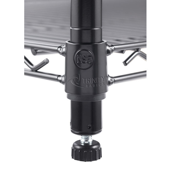 Trinity TRINITY EcoStorage 5-Tier NSF Steel Wire Shelving Unit w ...