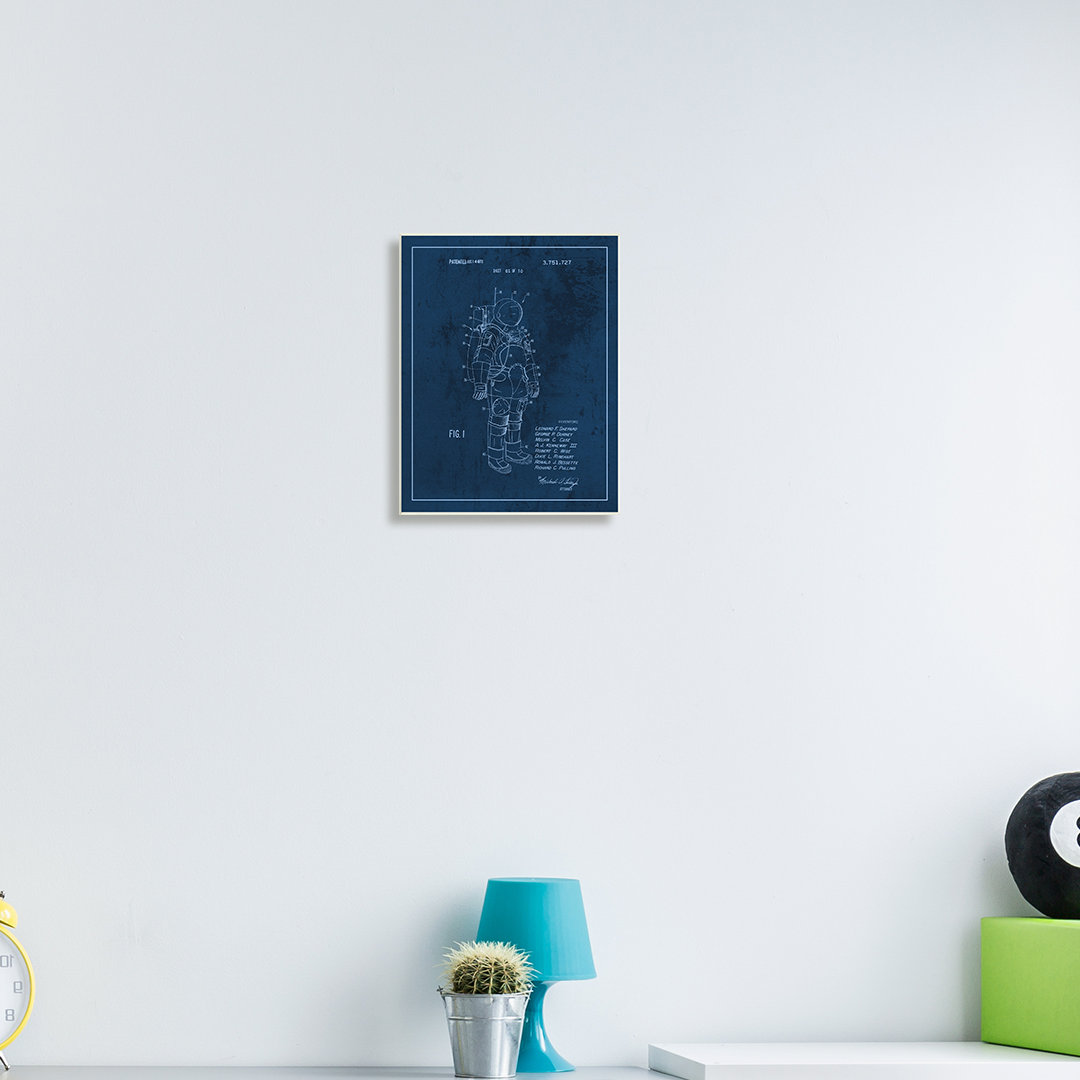 Stupell Industries Traditional Space Suit Patent Outer Space Inventors ...