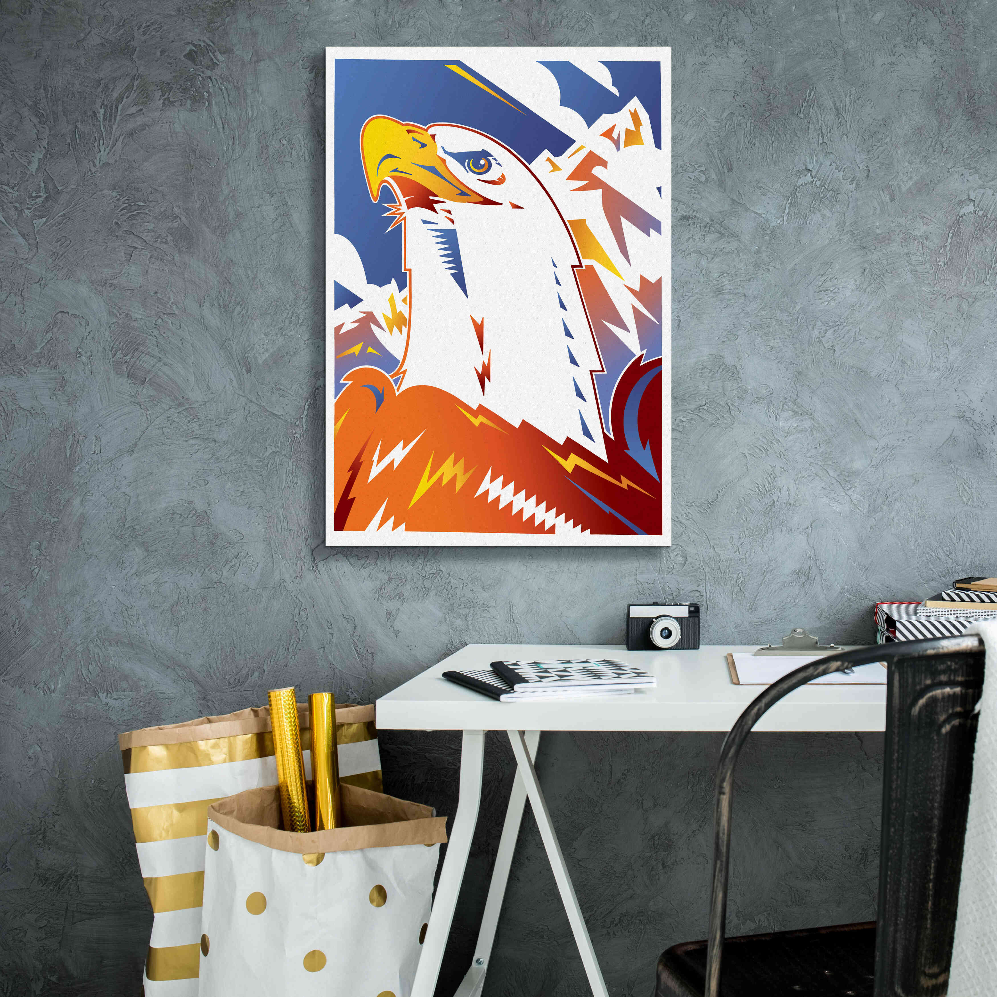 Millwood Pines Eagle by David Chestnutt - Wrapped Canvas Print | Wayfair