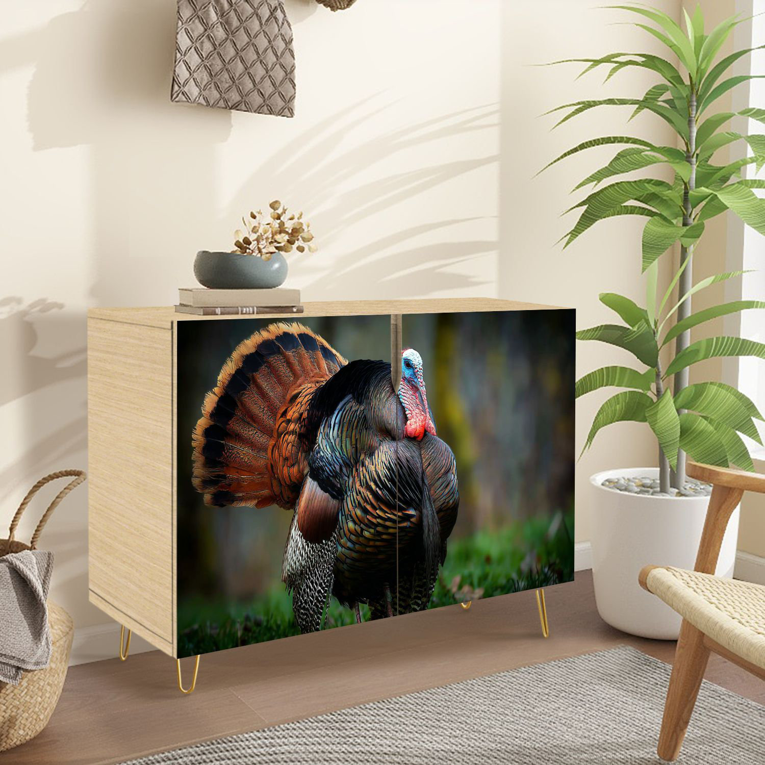George Oliver Sideboard Buffet Cabinet with Storage Iridescent Wild ...