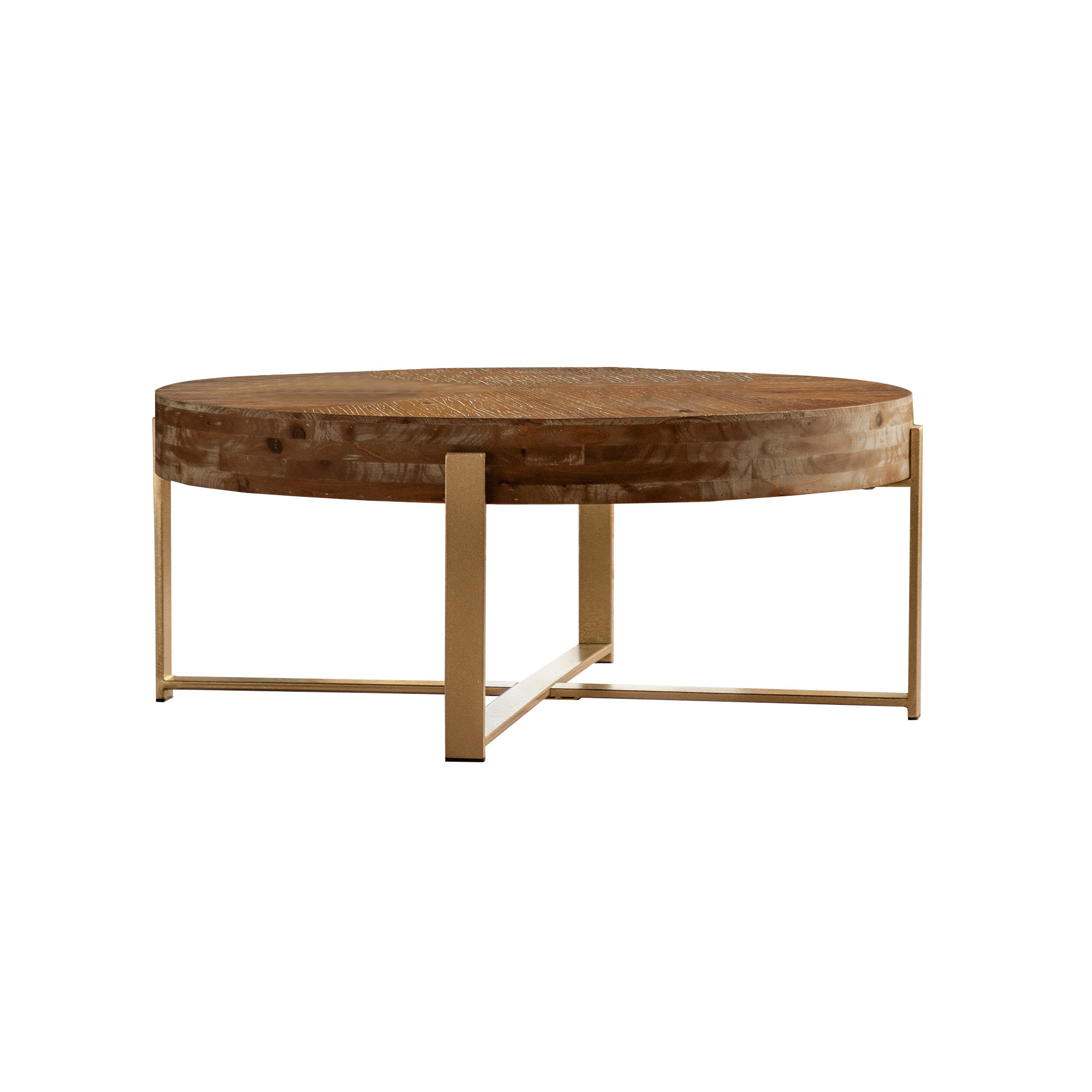 George Oliver Modern Retro Splicing Round Coffee Table,Fir Wood Table ...