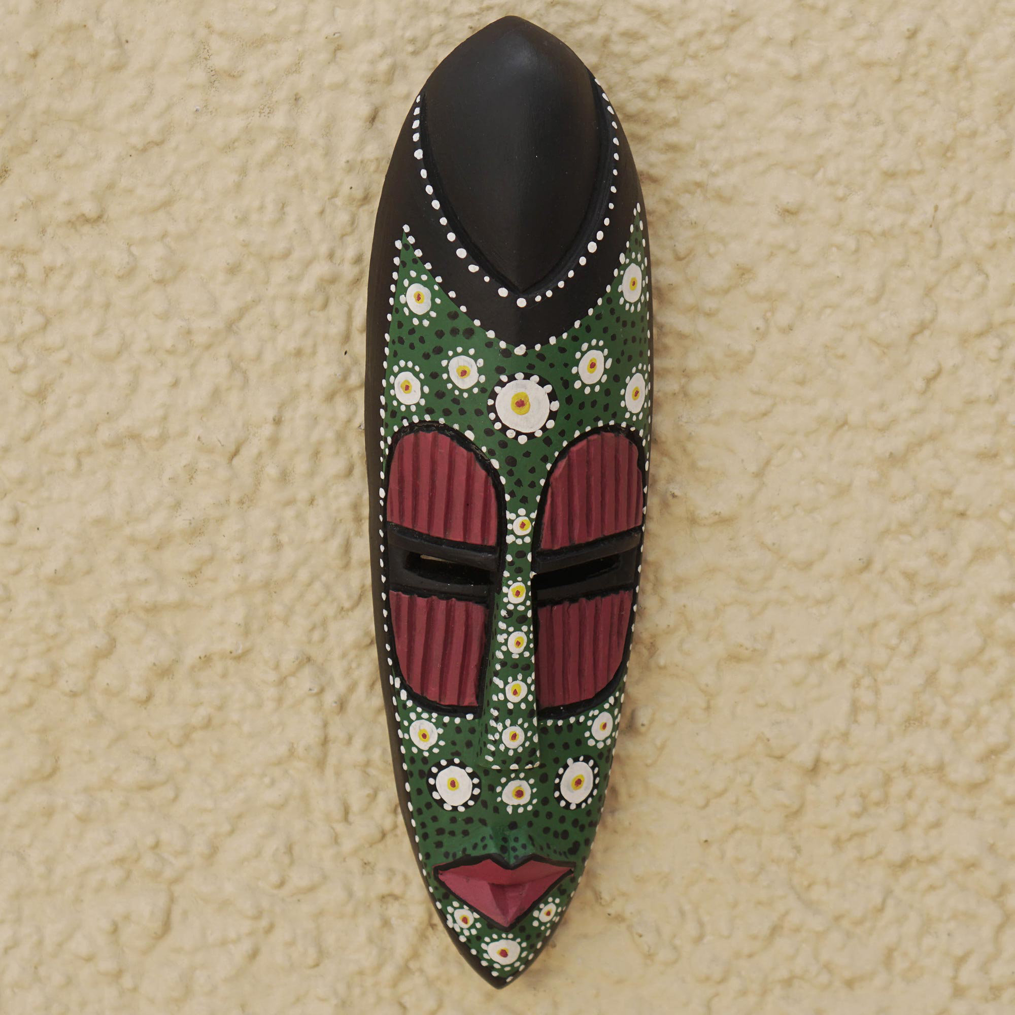 Bungalow Rose Ashanti Dots African Mask Sculpture | Wayfair
