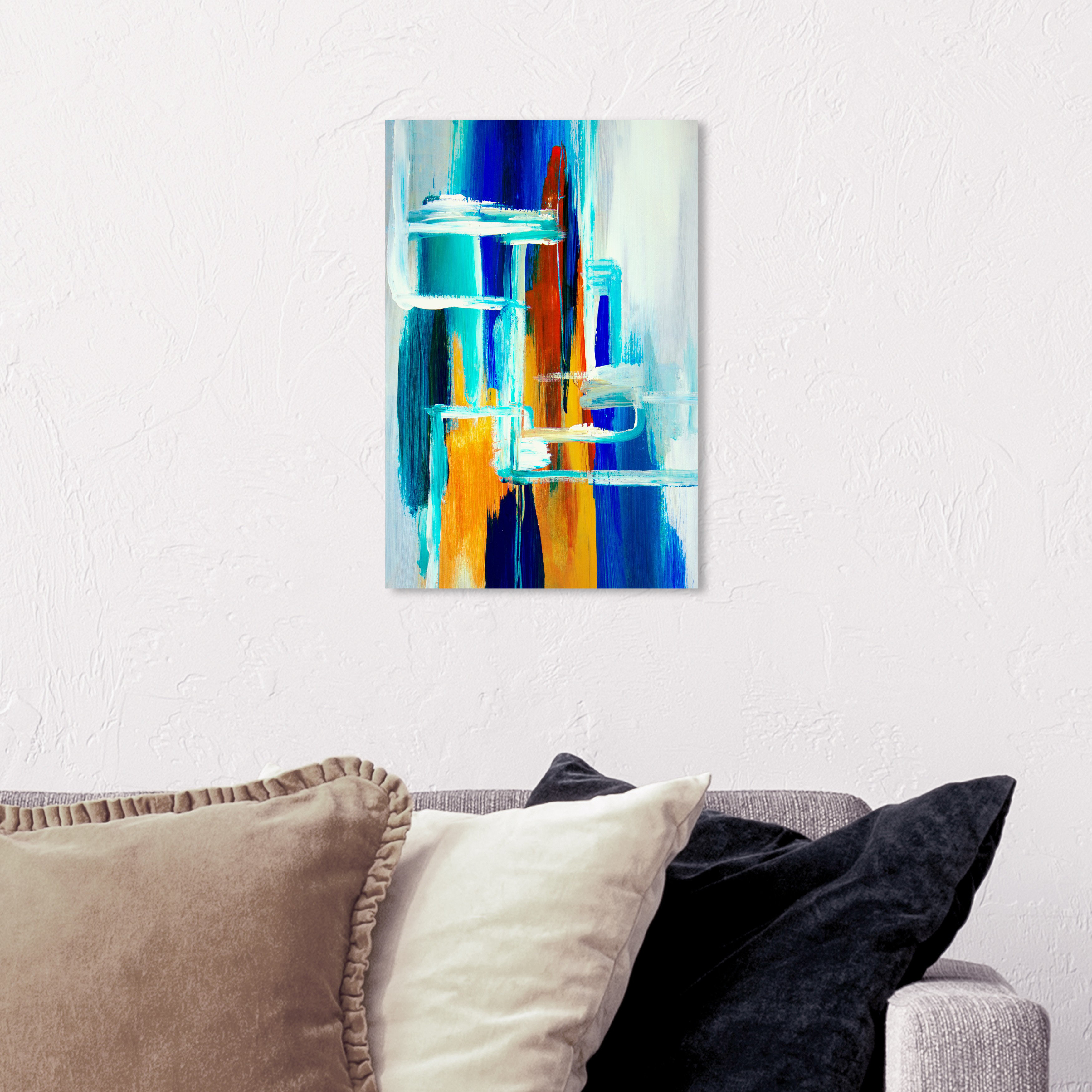 Ivy Bronx Abstract 'Neptune' Shapes Wall Art Print - Wayfair Canada