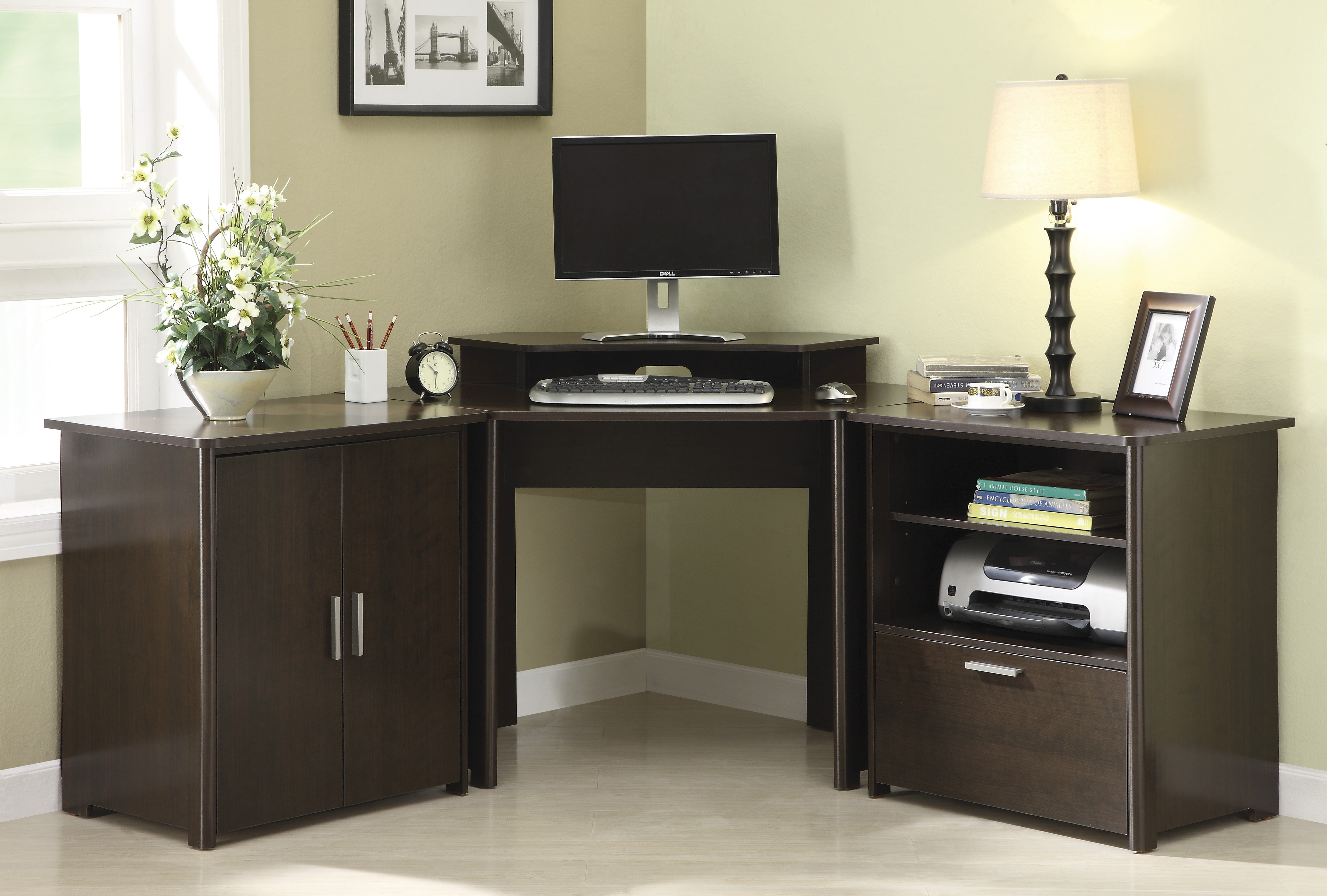 OSP Designs Concord Corner Computer Desk (3 piece desk) | Wayfair