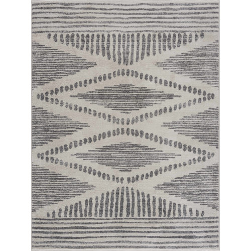 Foundry Select Dounia Modern Performance Gray Area Rug & Reviews | Wayfair