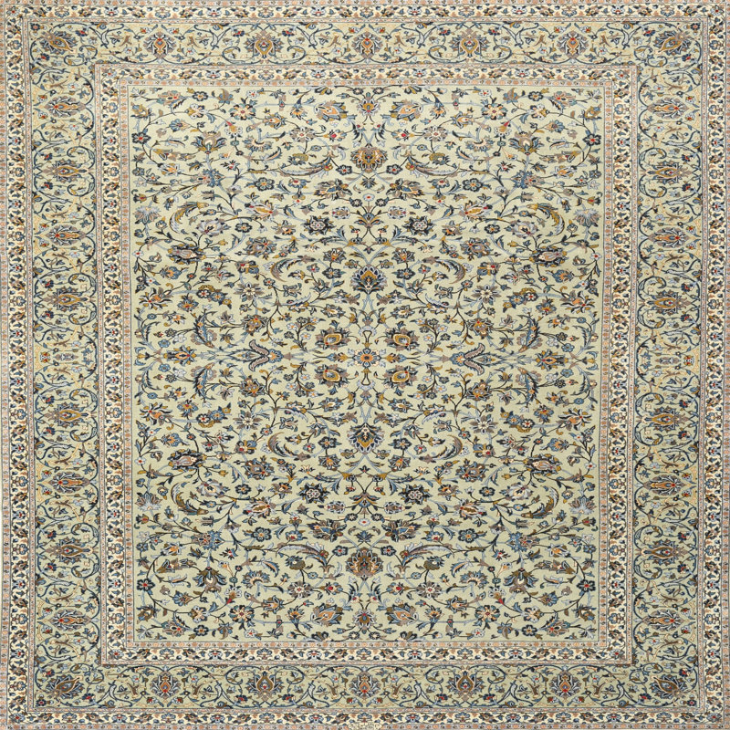 Bungalow Rose Oriental Machine Woven Green/White Area Rug | Wayfair