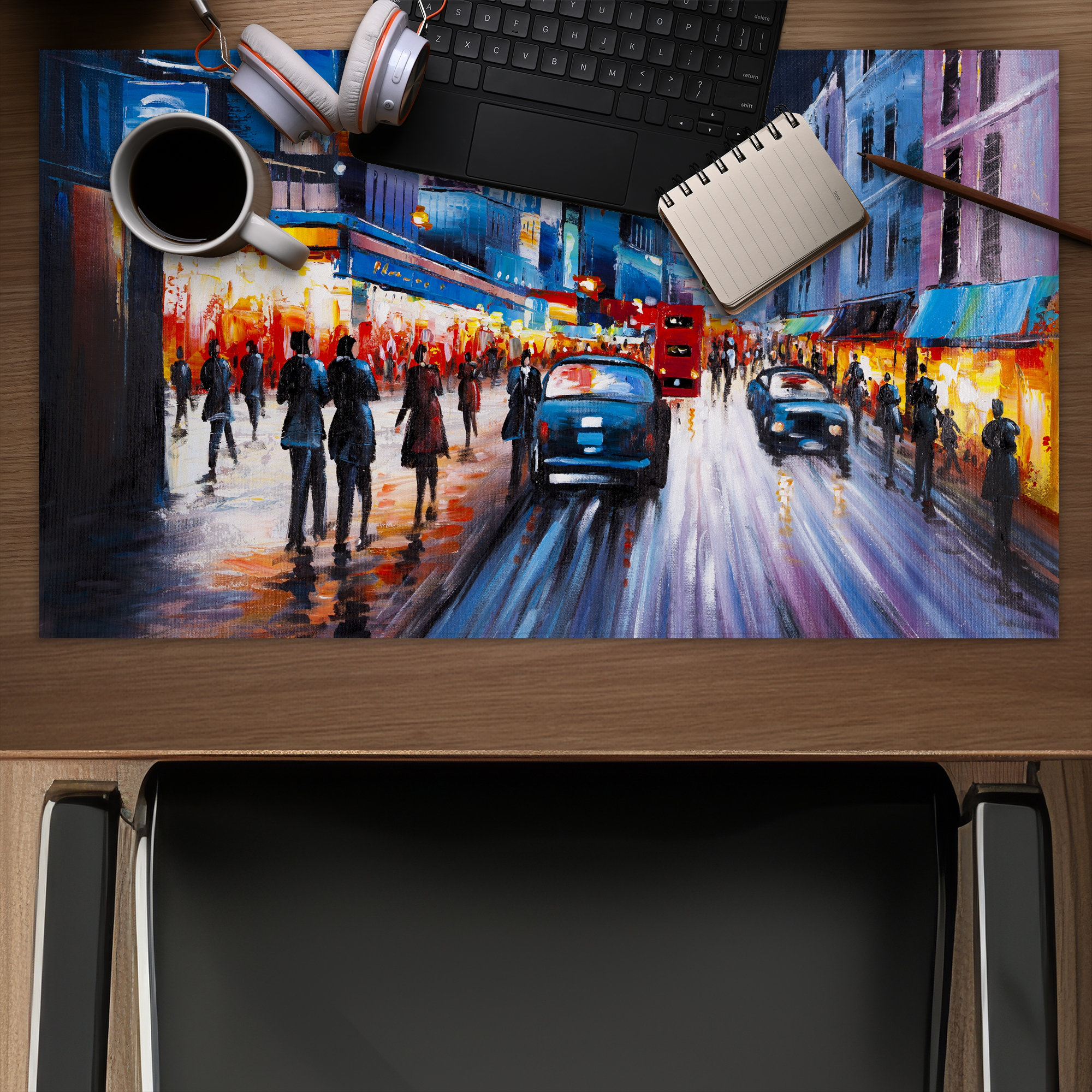 Winston Porter Cabaret Evening - Street Scenery Gaming Mat for Home ...
