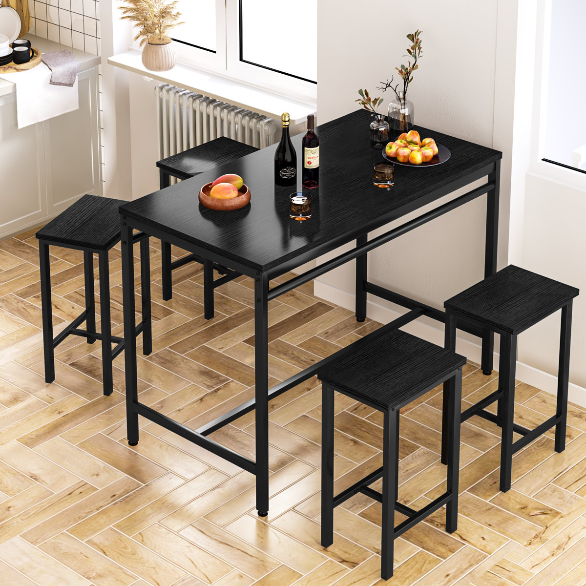 17 Stories Parton 4 - Person Dining Set & Reviews | Wayfair