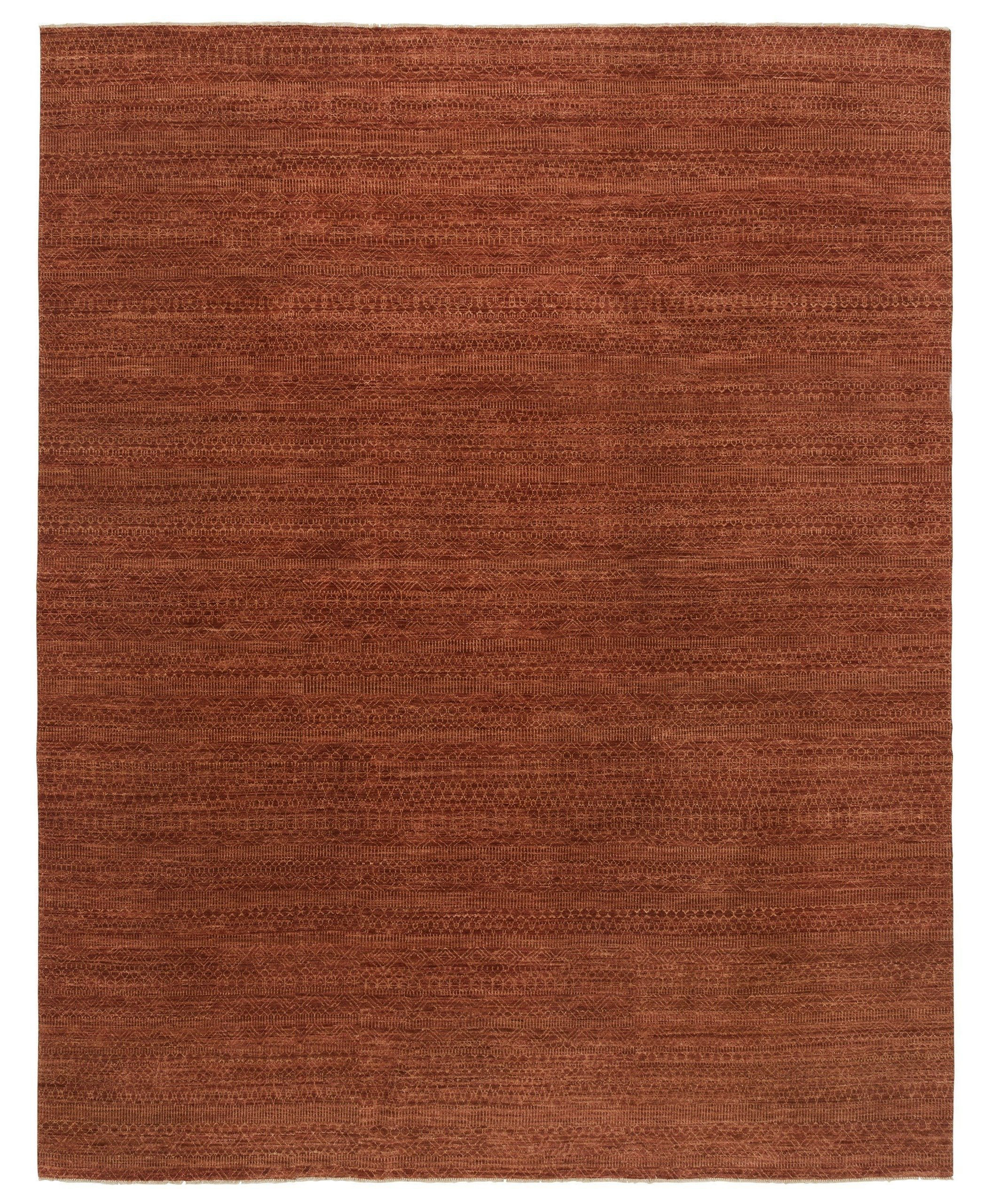 Tufenkian Smith Hand-Knotted Wool Red Area Rug | Perigold