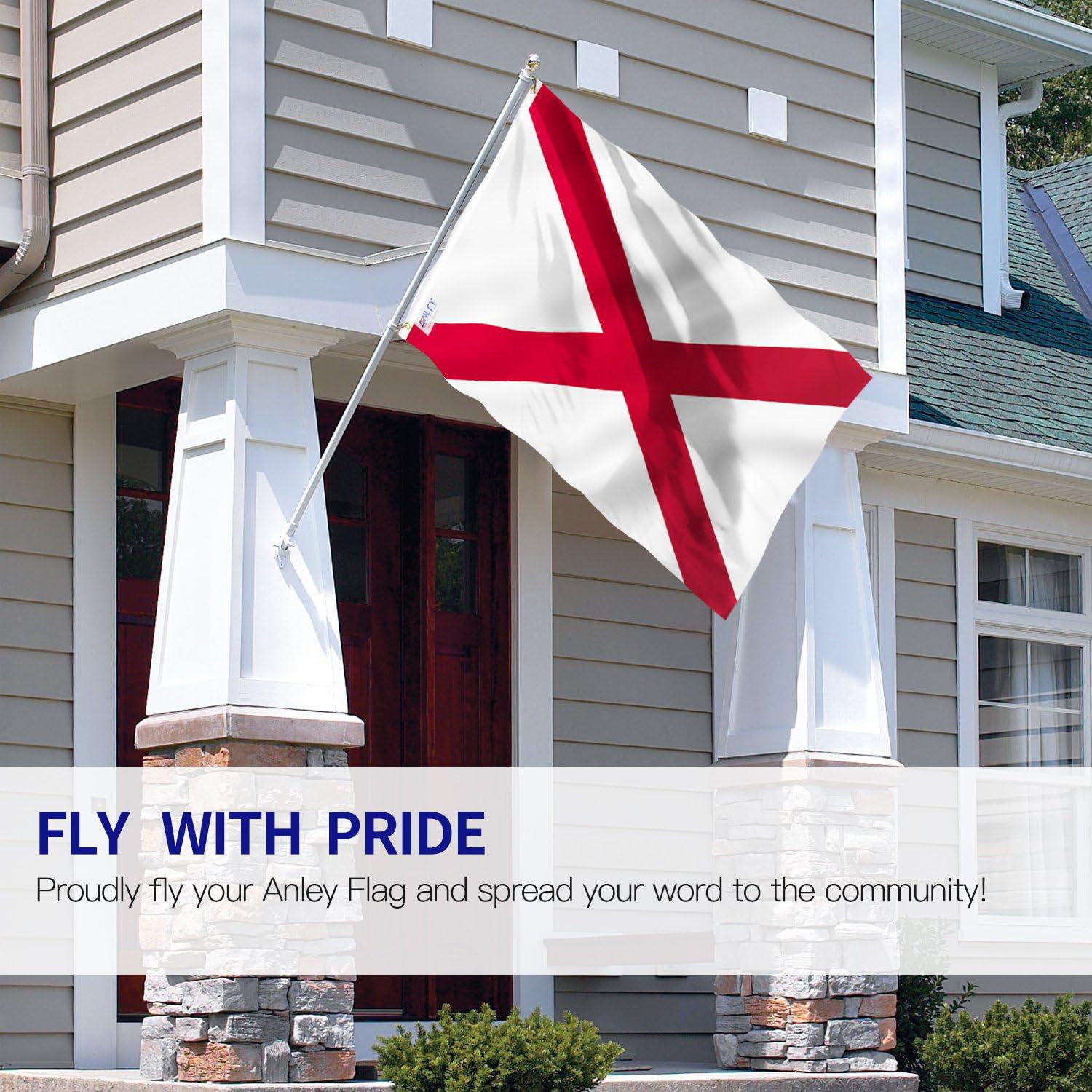 Arlmont & Co. Fly Breeze 3x5 Foot Alabama State Polyester Flag ...