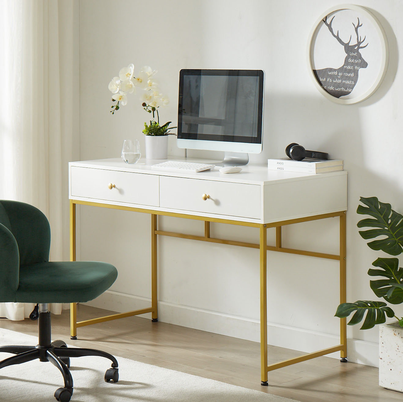 vanomi 47.24'' Computer Desk, Writing Desk & Reviews - Wayfair Canada