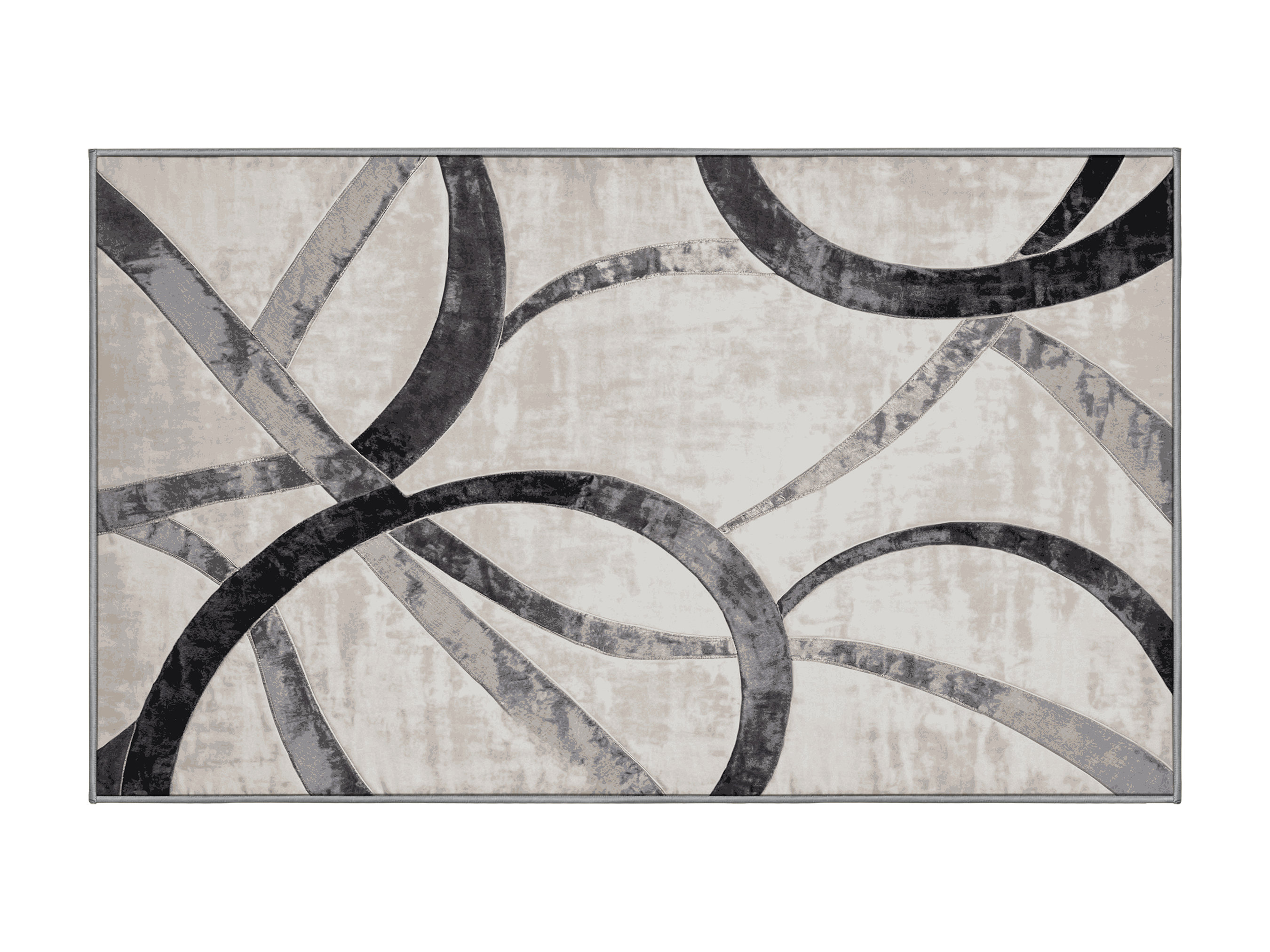 Ivy Bronx Machine Washable Gray Area Rug | Wayfair