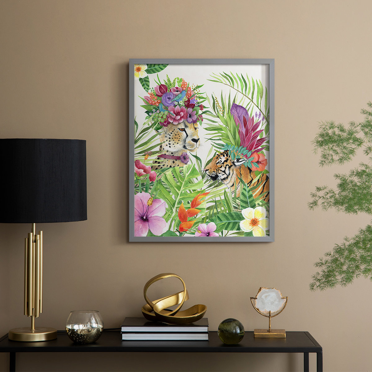 Dakota Fields Jungle Royale I Framed Print - Solid Wood | Wayfair