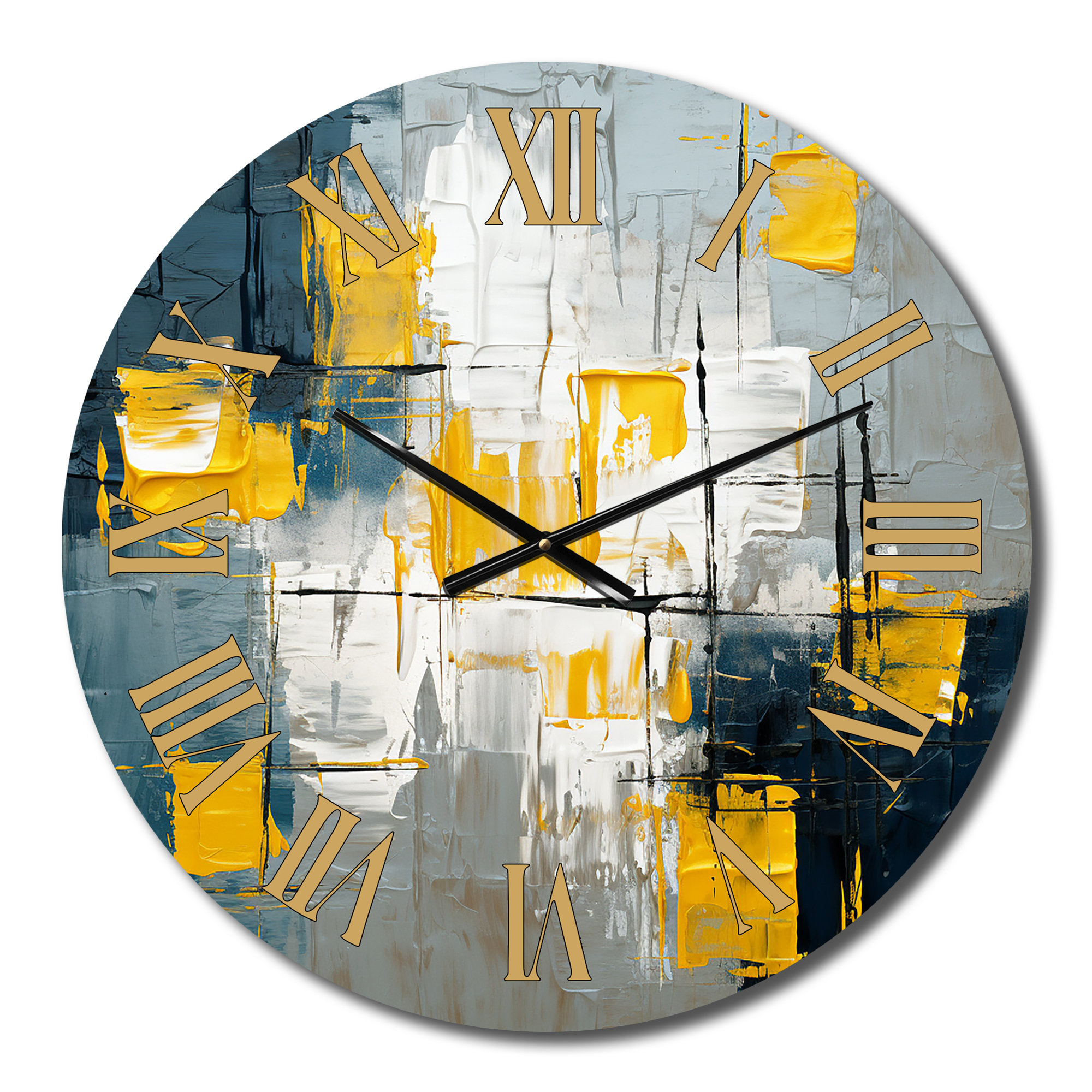 Design Art Dialogue With Hope Abstraction On Retro Blue Metal Wall ...