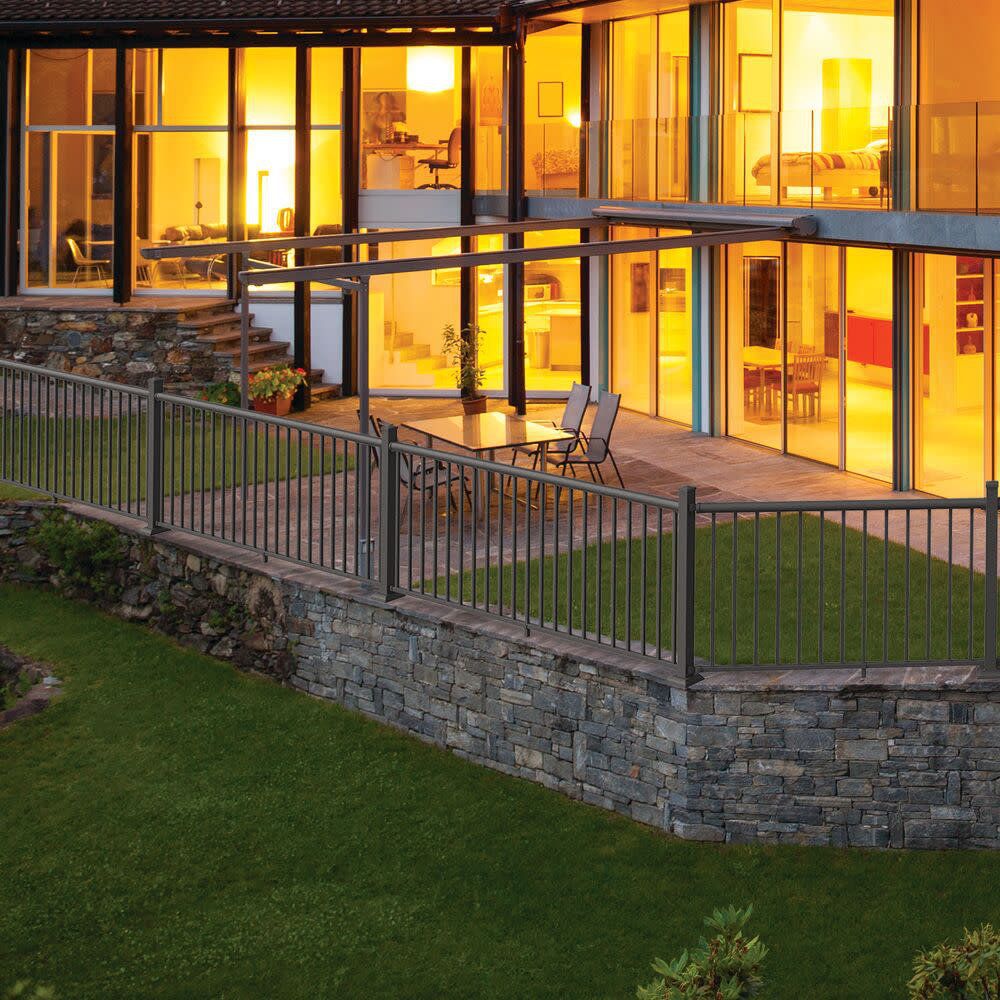 Barrette Outdoor Living VersaRail Winchester Matte Bronze Aluminum Rail ...