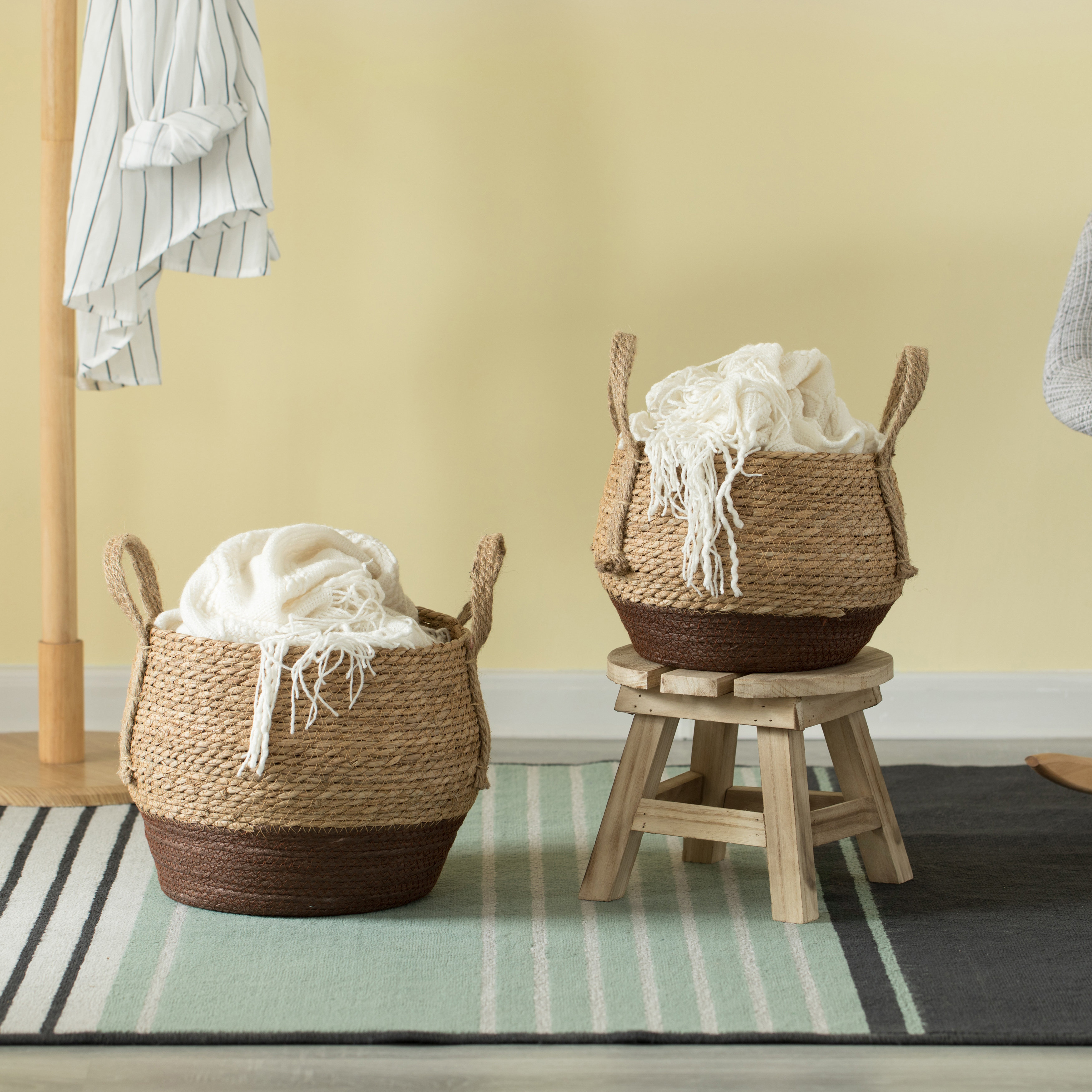 Sunside Sails Seagrass Basket & Reviews | Wayfair