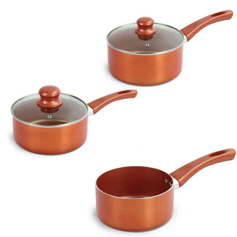 Symple Stuff Kusan 5 Pieces Aluminum Non Stick Cookware Set | Wayfair.co.uk