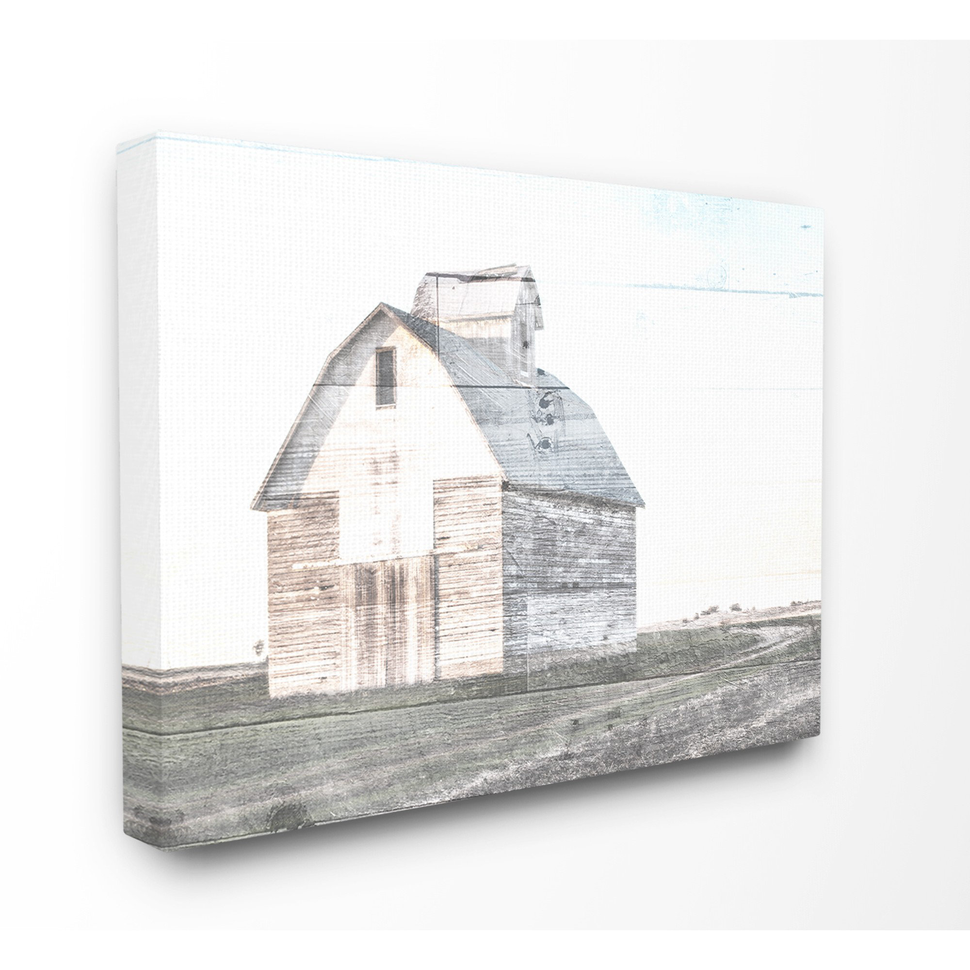 Gracie Oaks 'Rustic Bright White Barn in a Field' by Milli Villa ...
