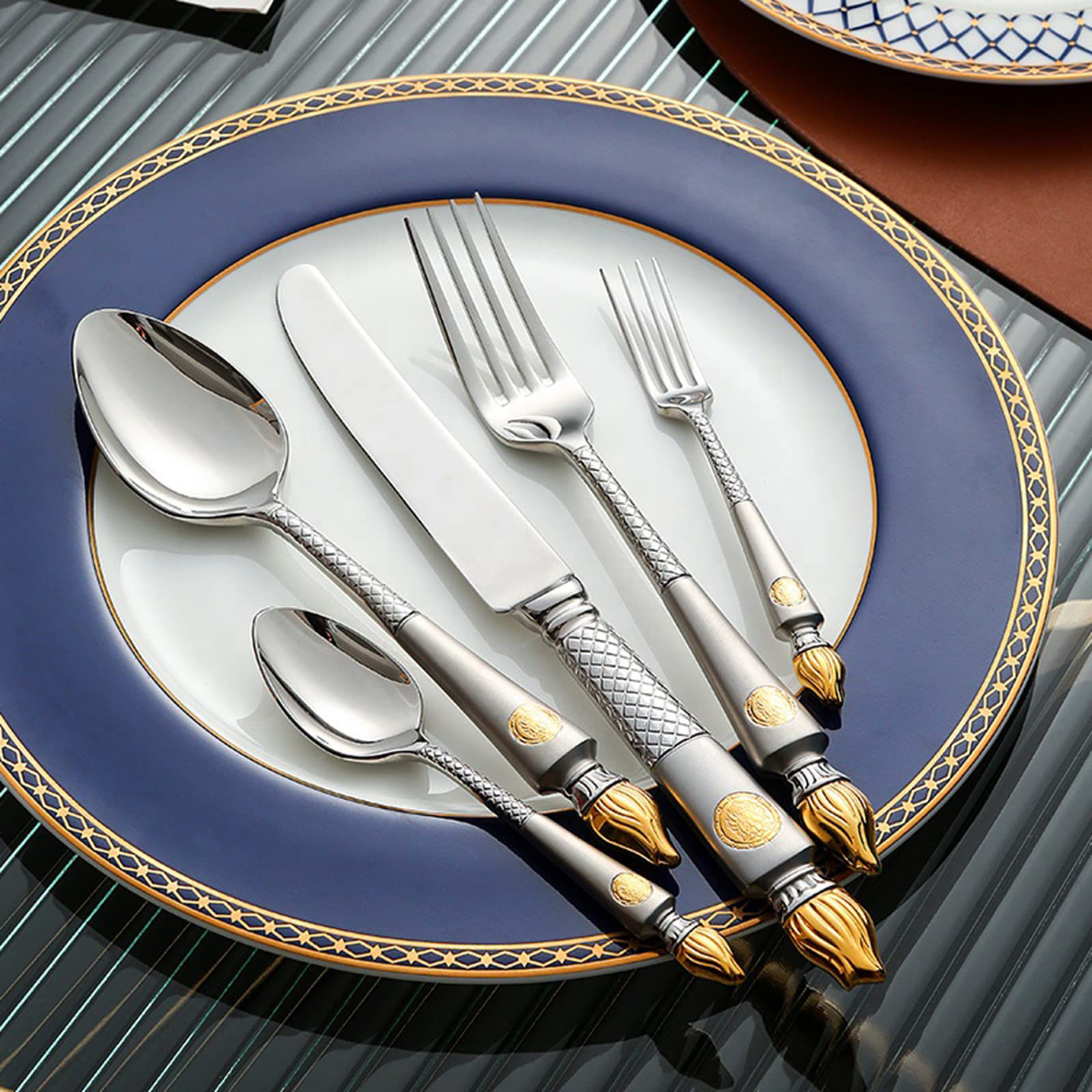 House of Hampton House Of Hampton® Keiralee Stainless Steel Flatware ...