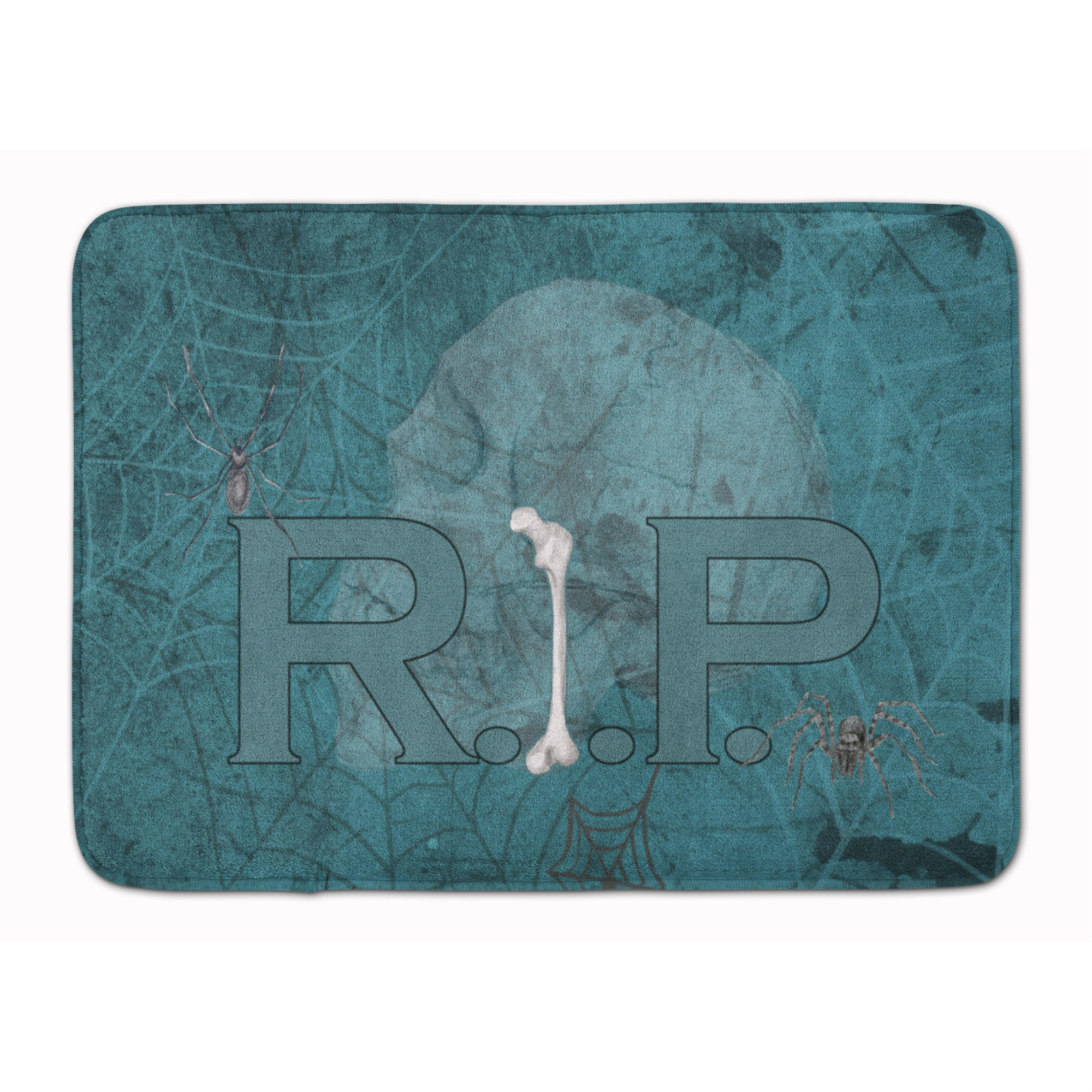 East Urban Home RIP Rest in Peace with Spider Halloween Rectangle ...