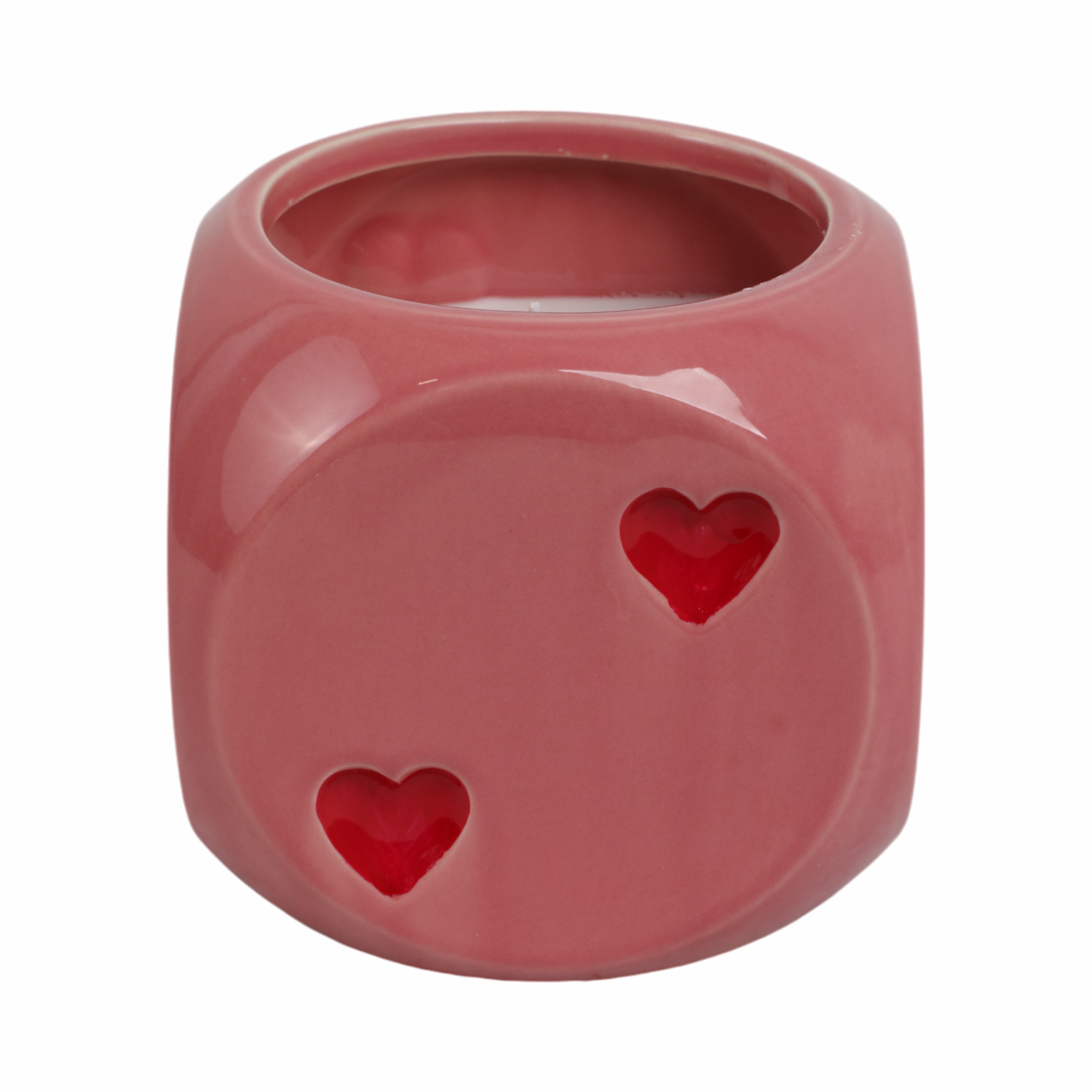 Sagebrook Home 5" 13 Oz Ripe Orange Goji Heart Dice Cndle, Pnk/Red ...