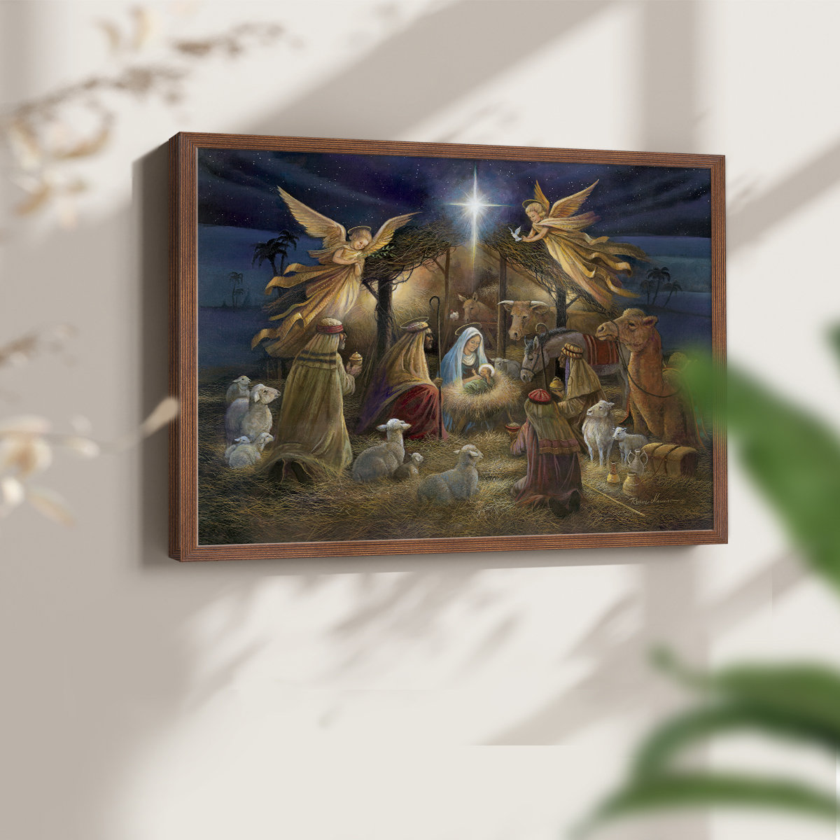 Charlton Home® Nativity -Framed Print - Restickable | Wayfair