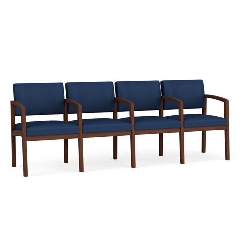 Lesro Lenox Wood Waiting Reception 4 Seat Tandem Seating Wood Frame ...