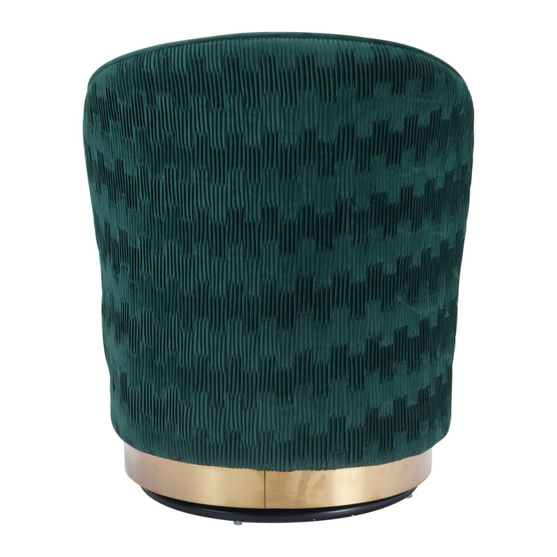 Mercer41 Zelda Velvet Barrel Chair & Reviews | Wayfair
