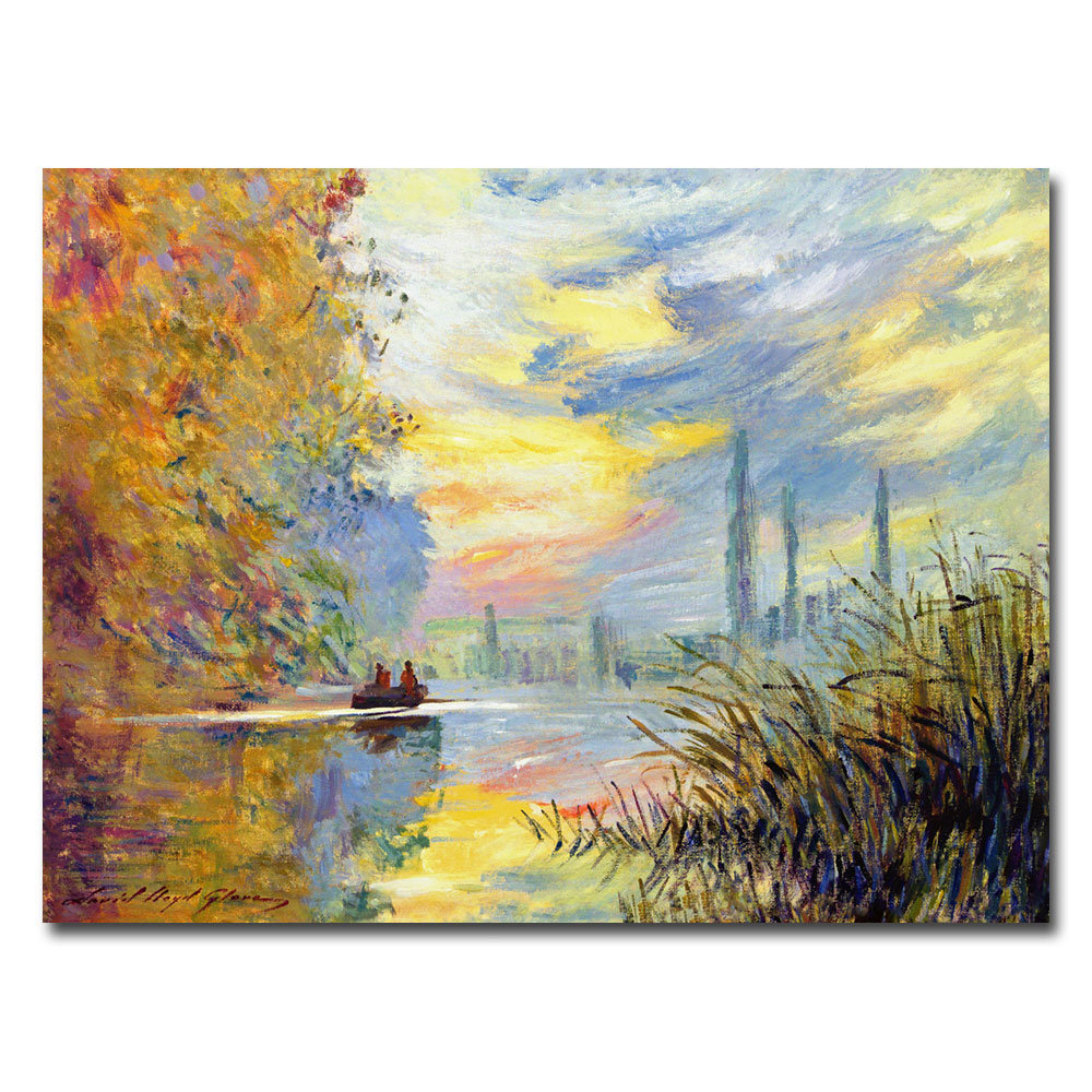 Winston Porter 'Sunset at Argenteuil' by David Lloyd Glover Framed ...