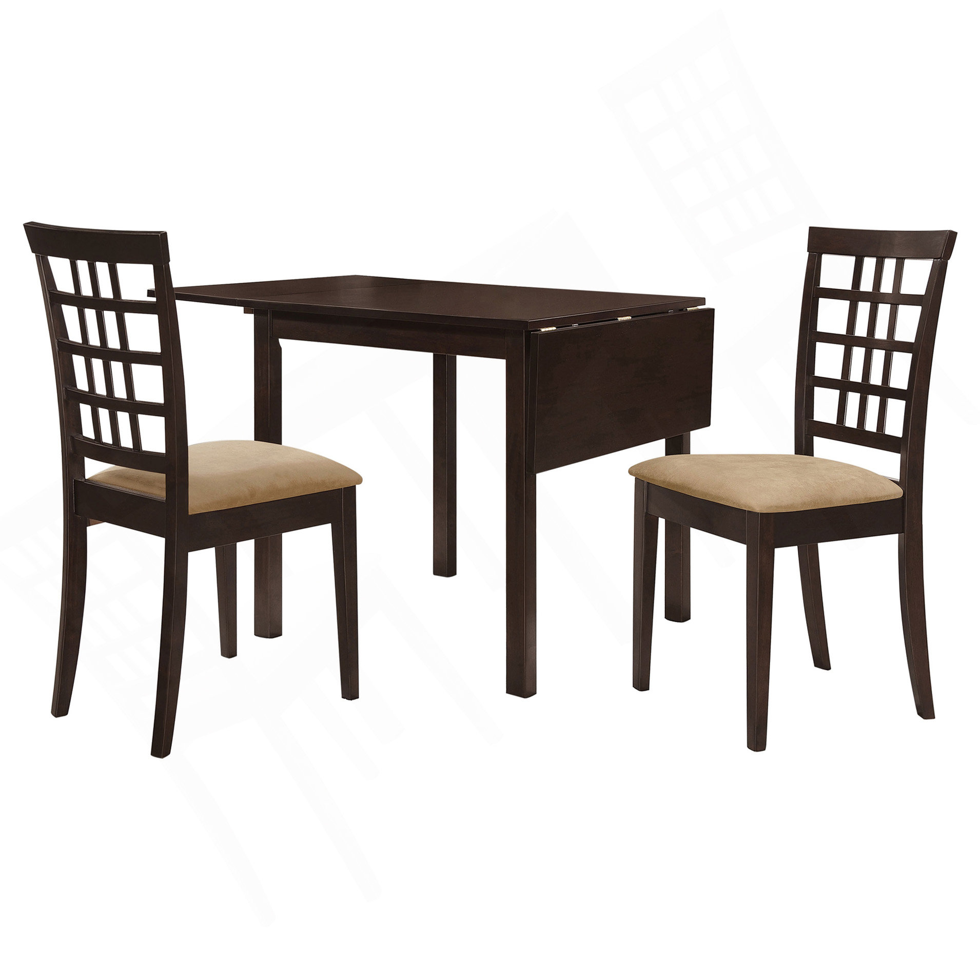 Latitude Run® Vanetta Cappuccino 3-Piece Dining Set | Wayfair
