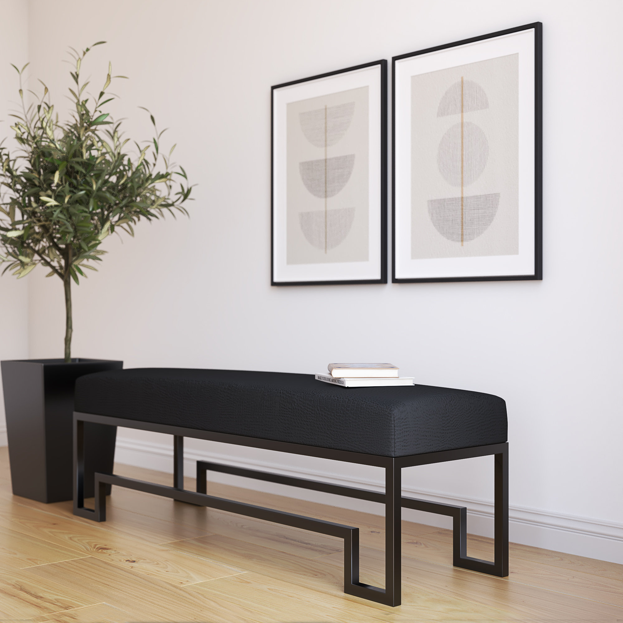 Willa Arlo™ Interiors Nimmons Bench - 18" H x 54" W x 16" D & Reviews ...