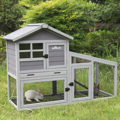 Aivituvin Weather Resistant Rabbit Portable Hutch with Ramp & Reviews ...